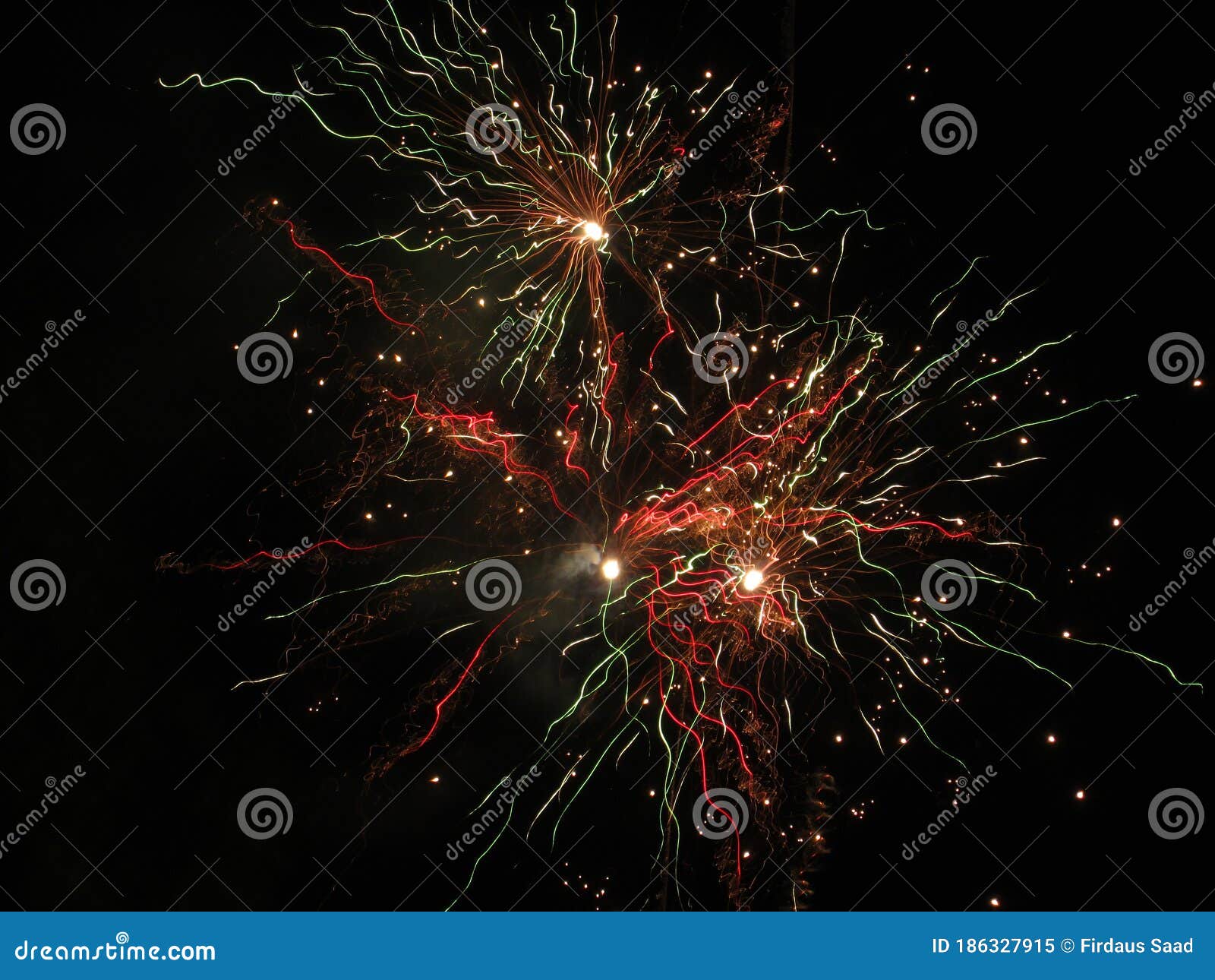 Fireworks on the Eve of the Feast Stock Image - Image of wallpaper ...
