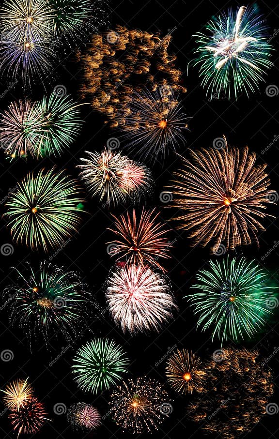 Fireworks explode overhead stock photo. Image of july - 16628634
