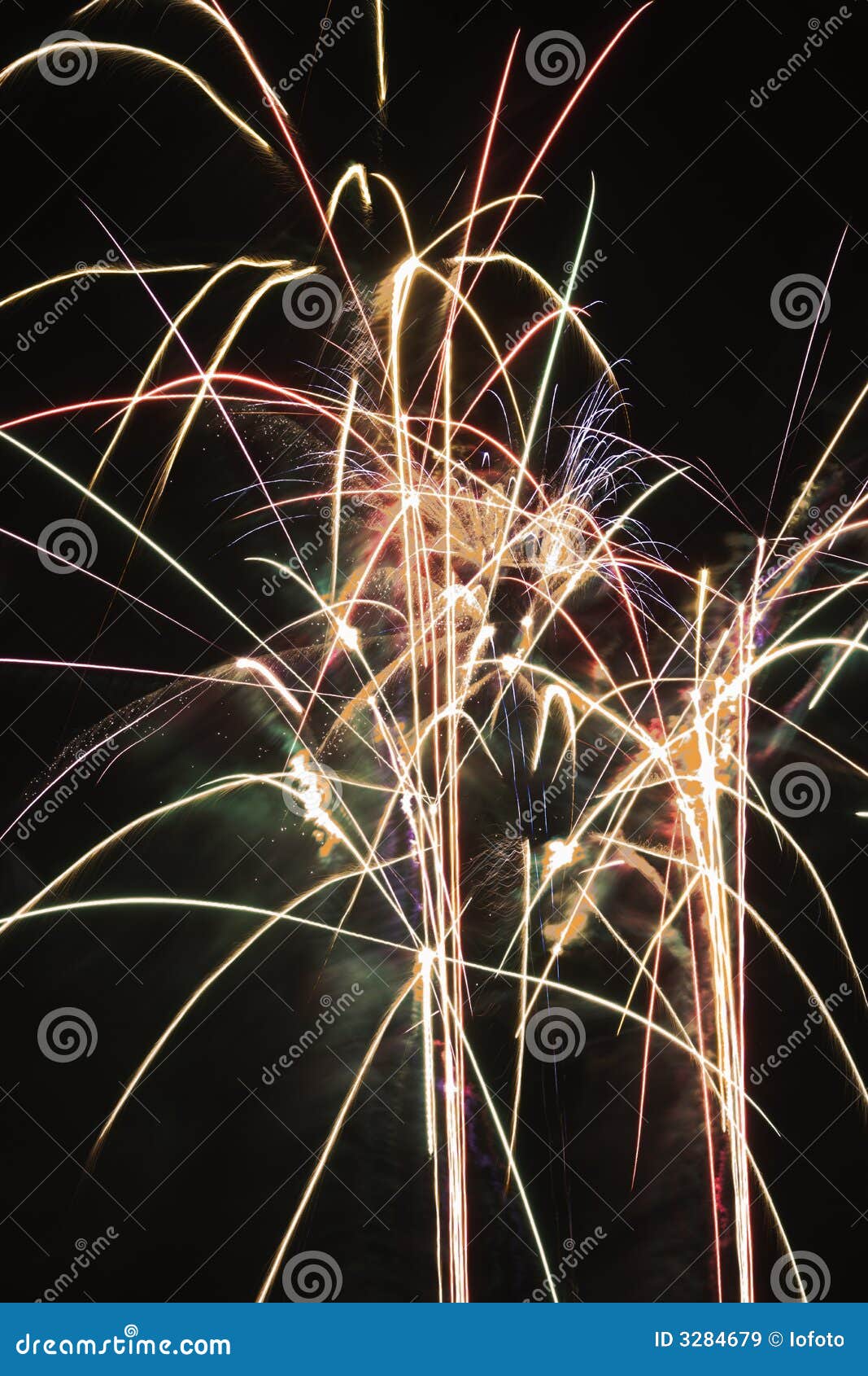 Fireworks exploding. stock image. Image of independence - 3284679