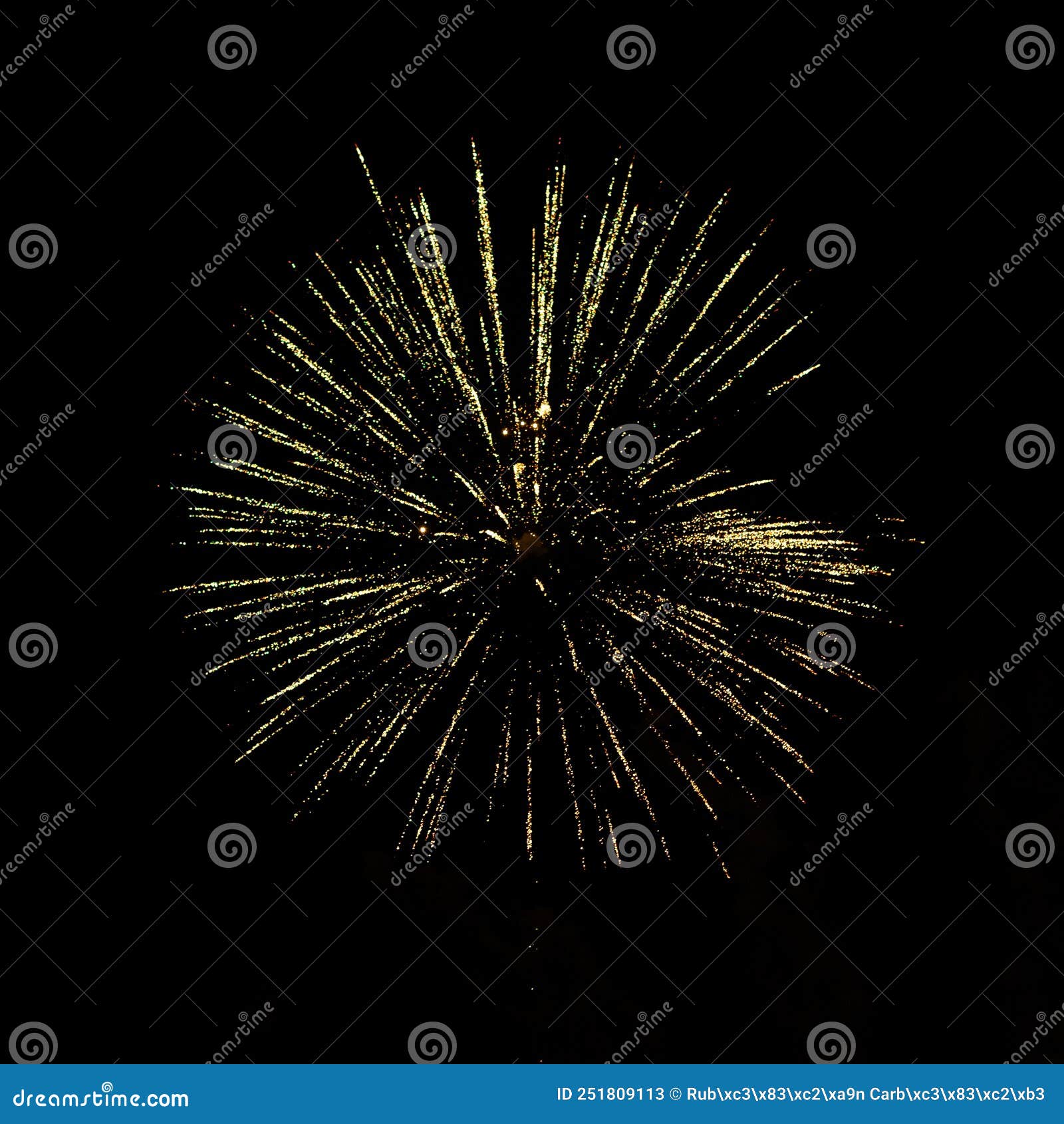 Fireworks Exploding Against Black Background Stock Image - Image of ...