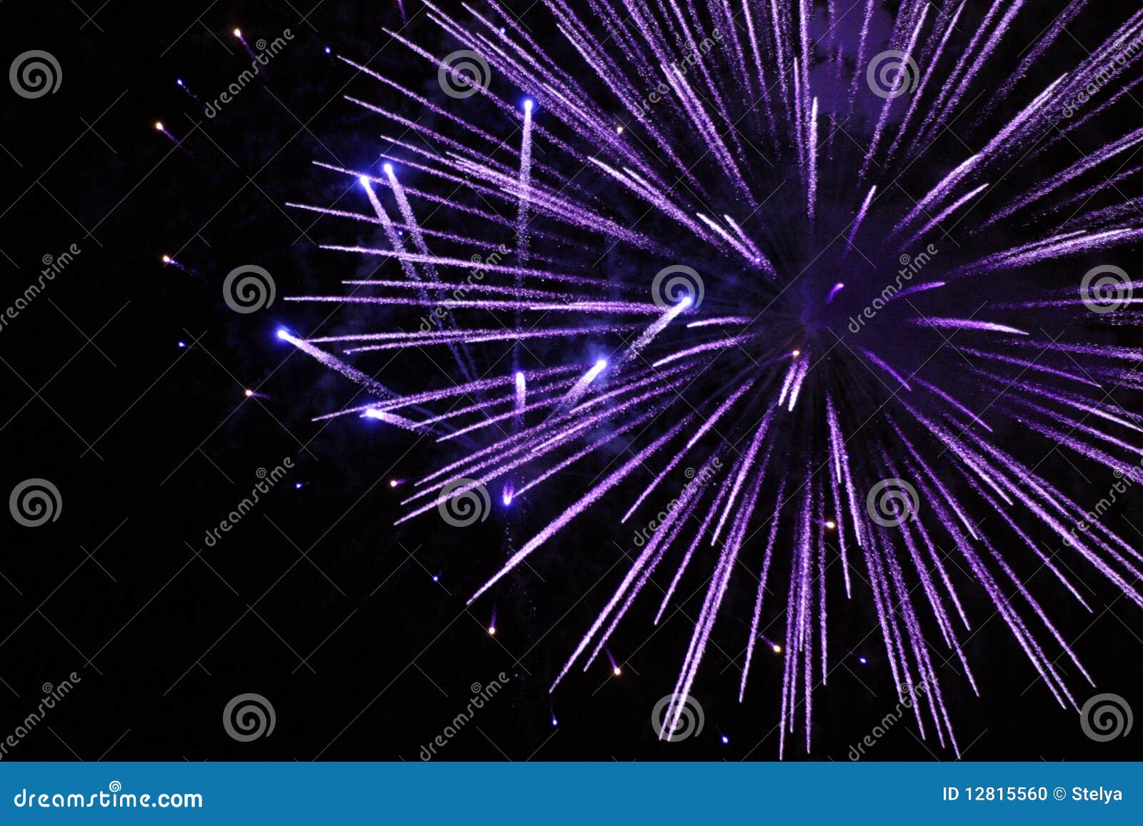 Fireworks Exploding for Celebration Stock Photo - Image of dazzle, blue ...