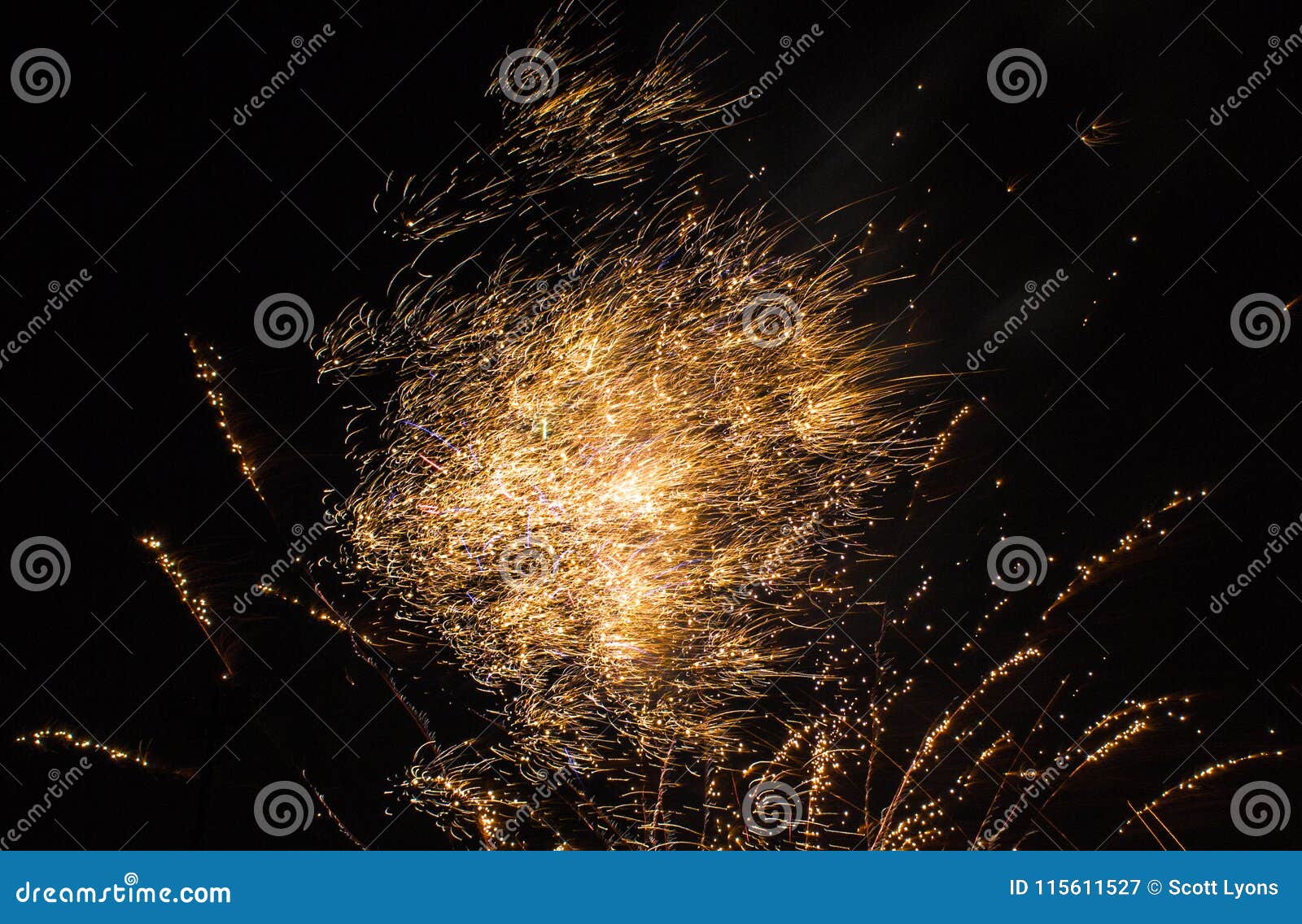 Fireworks Fiery Hail stock image. Image of christmas - 115611527