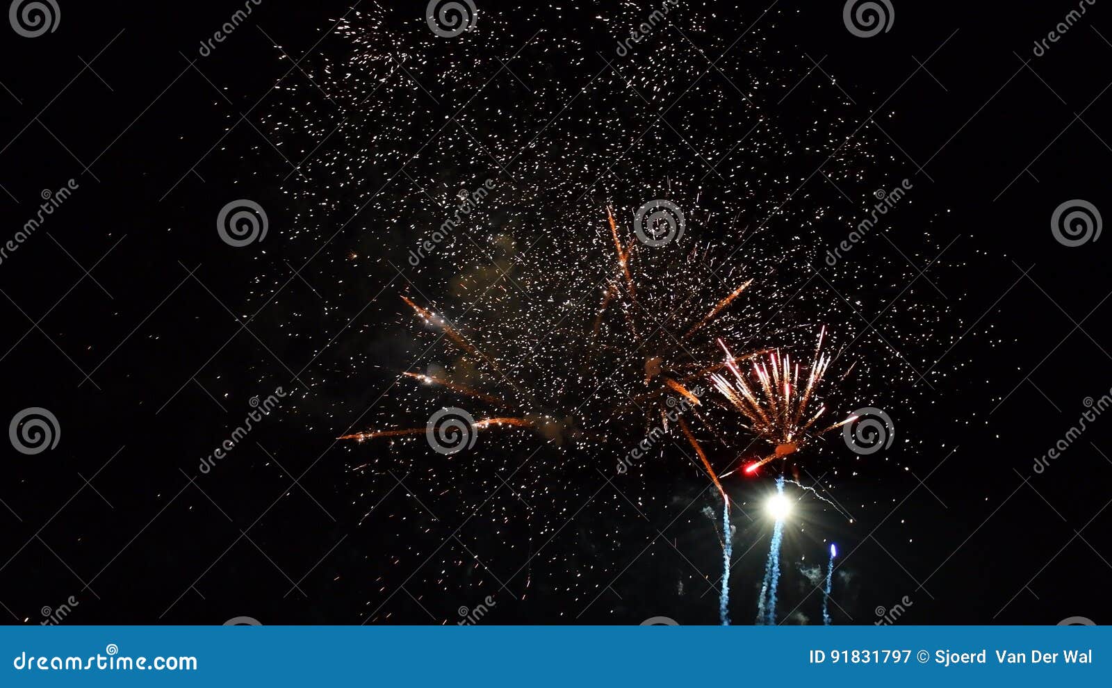 Fireworks Exploding in the Dark Night Sky Stock Video - Video of flame ...