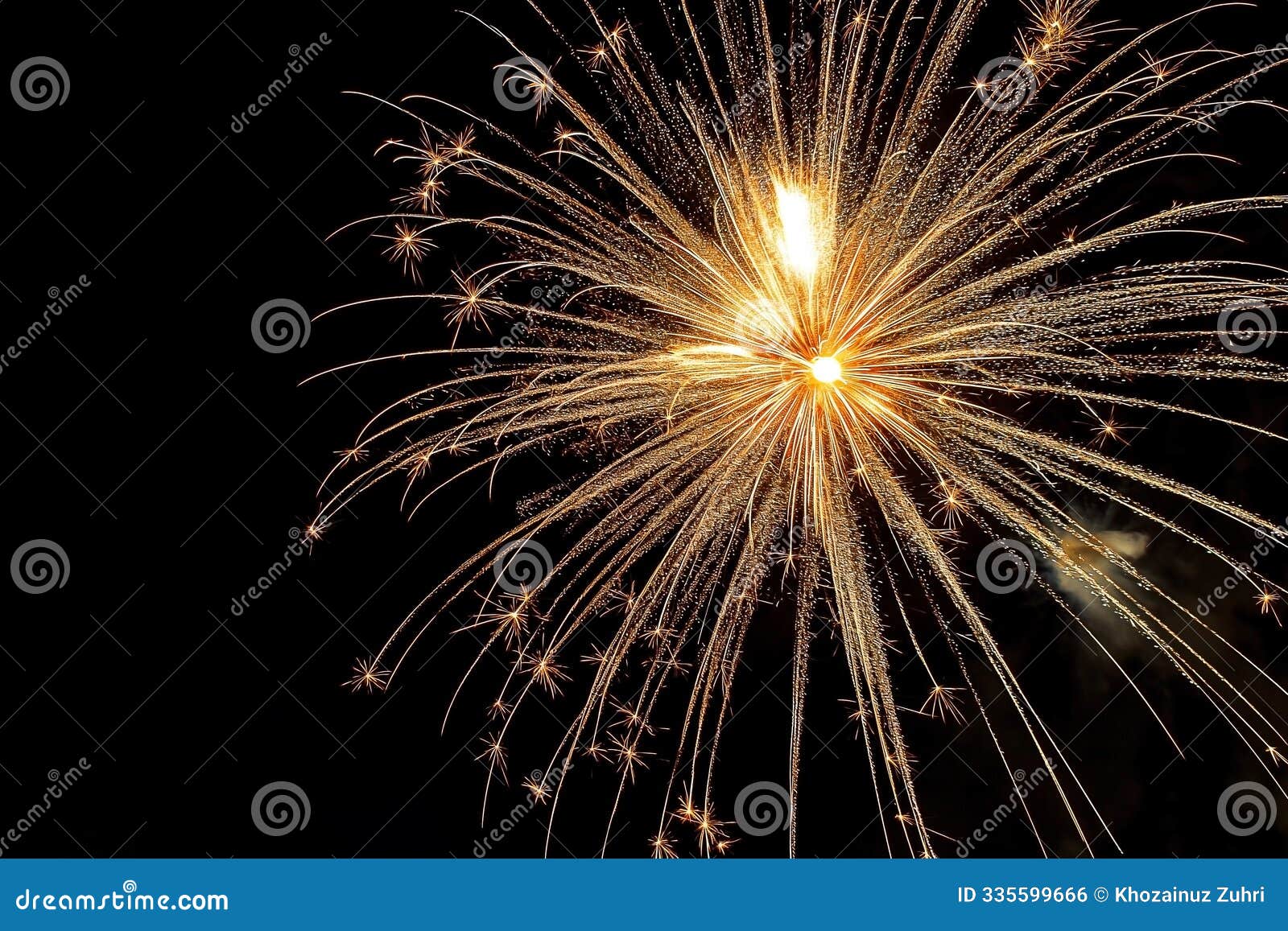 Fireworks Exploding on a Dark Sky Fireworks on Black Background ...