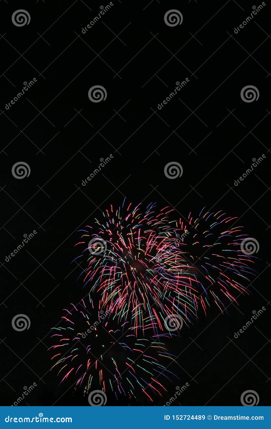 Fireworks Exploding during a Fireworks Festivaal Stock Image - Image of ...