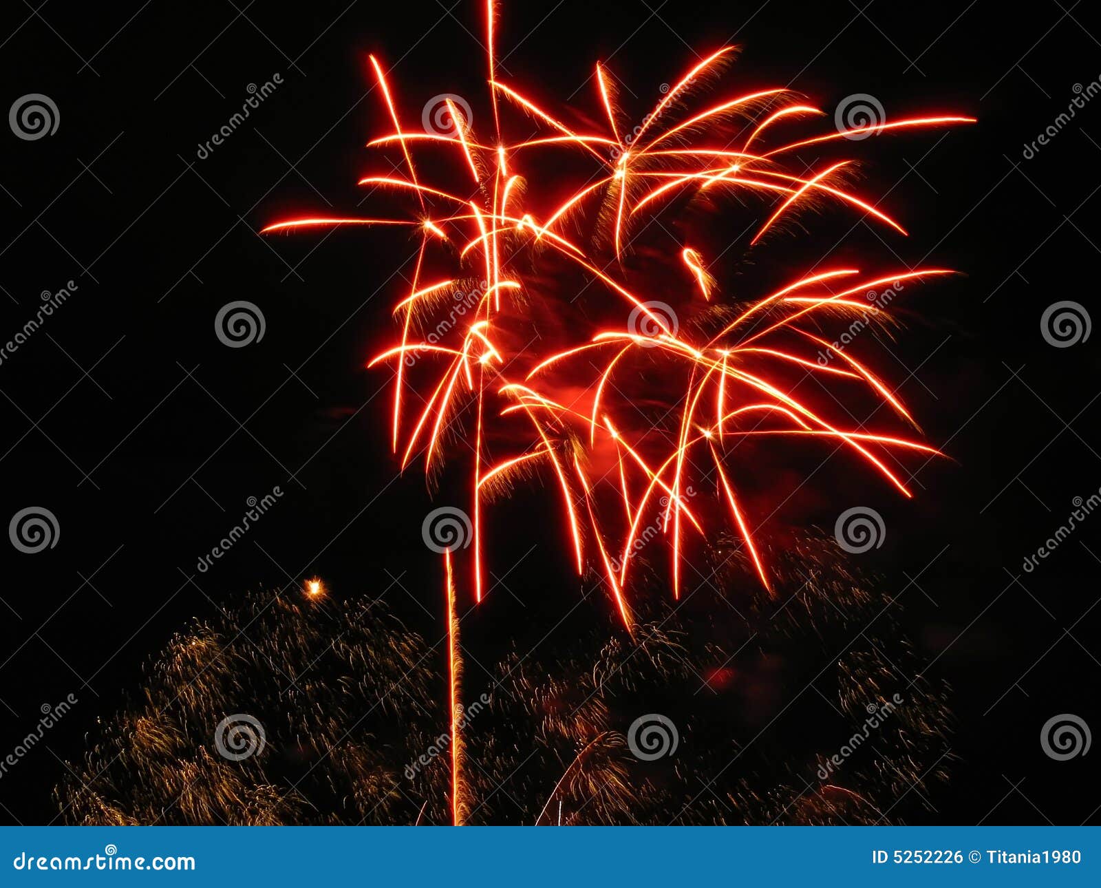Fireworks Exploding at Night Stock Photo - Image of combustive, effect ...