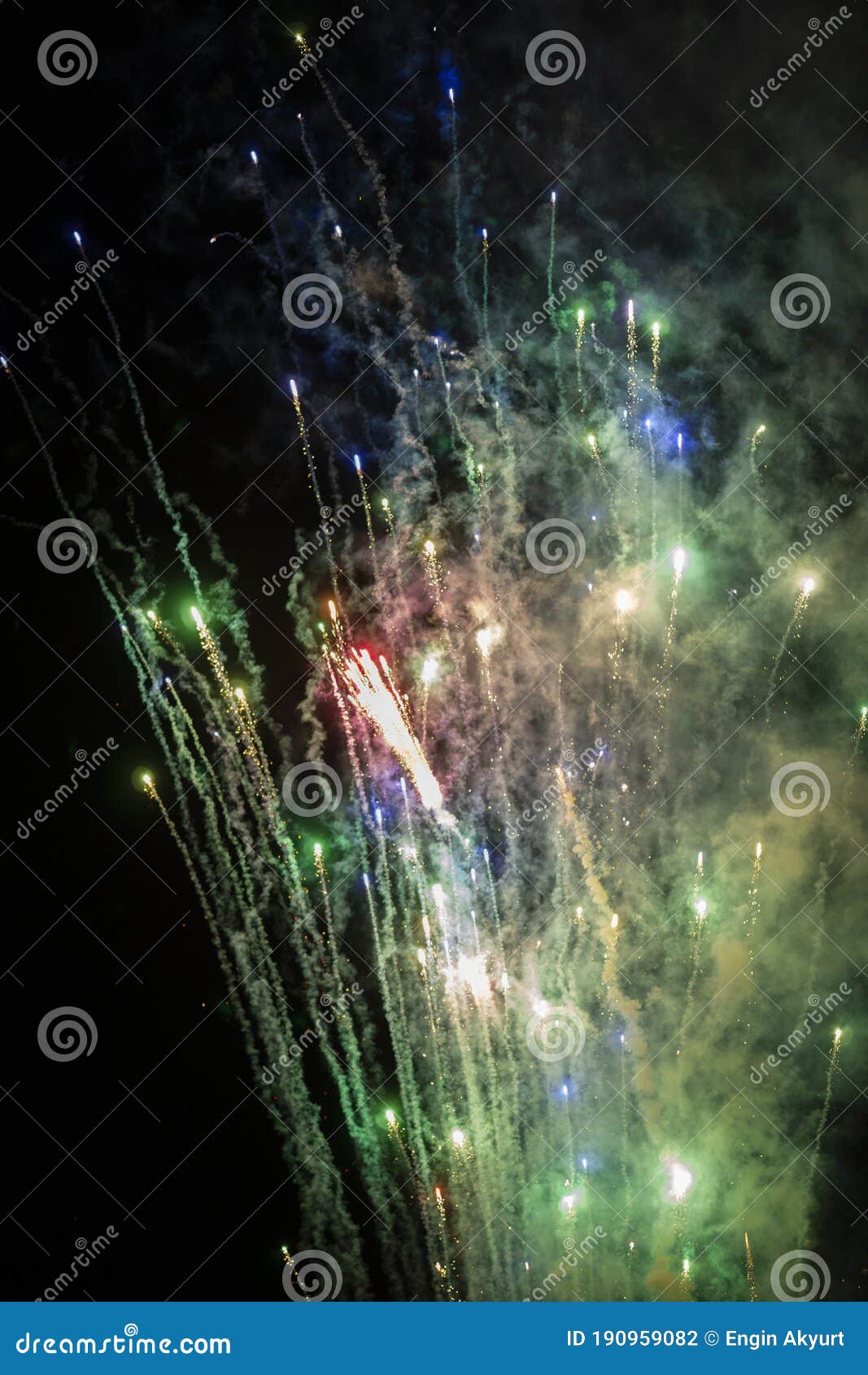 Fireworks Exploding on the Sky Stock Photo - Image of explosion, black ...