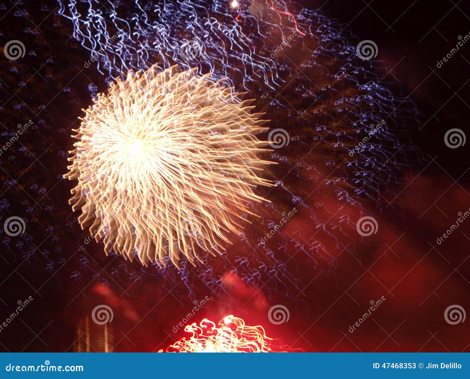 Fireworks stock image. Image of festive, evening, burst - 47468353