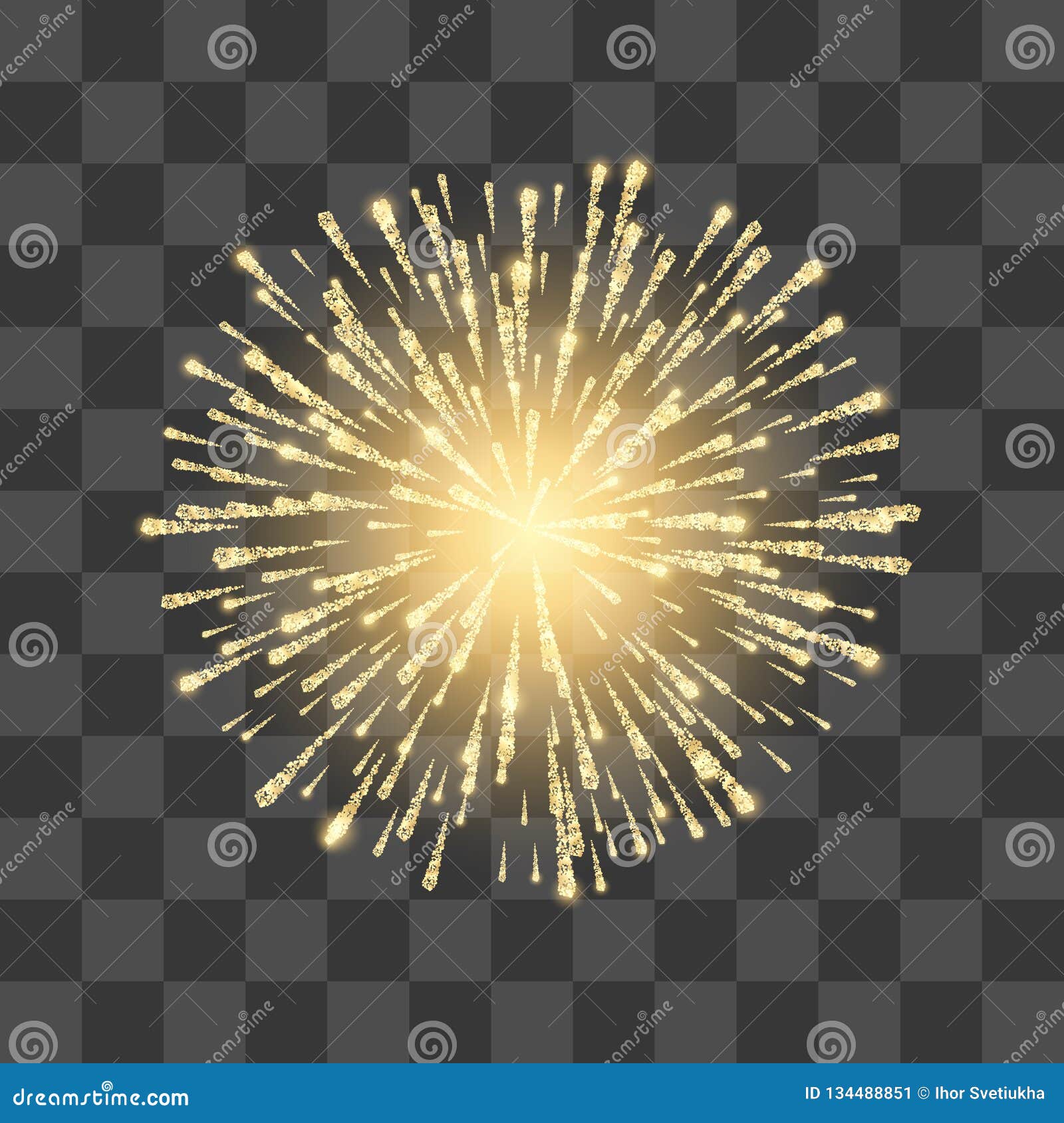 Fireworks. Festival Gold Firework Stock Vector - Illustration of gold ...