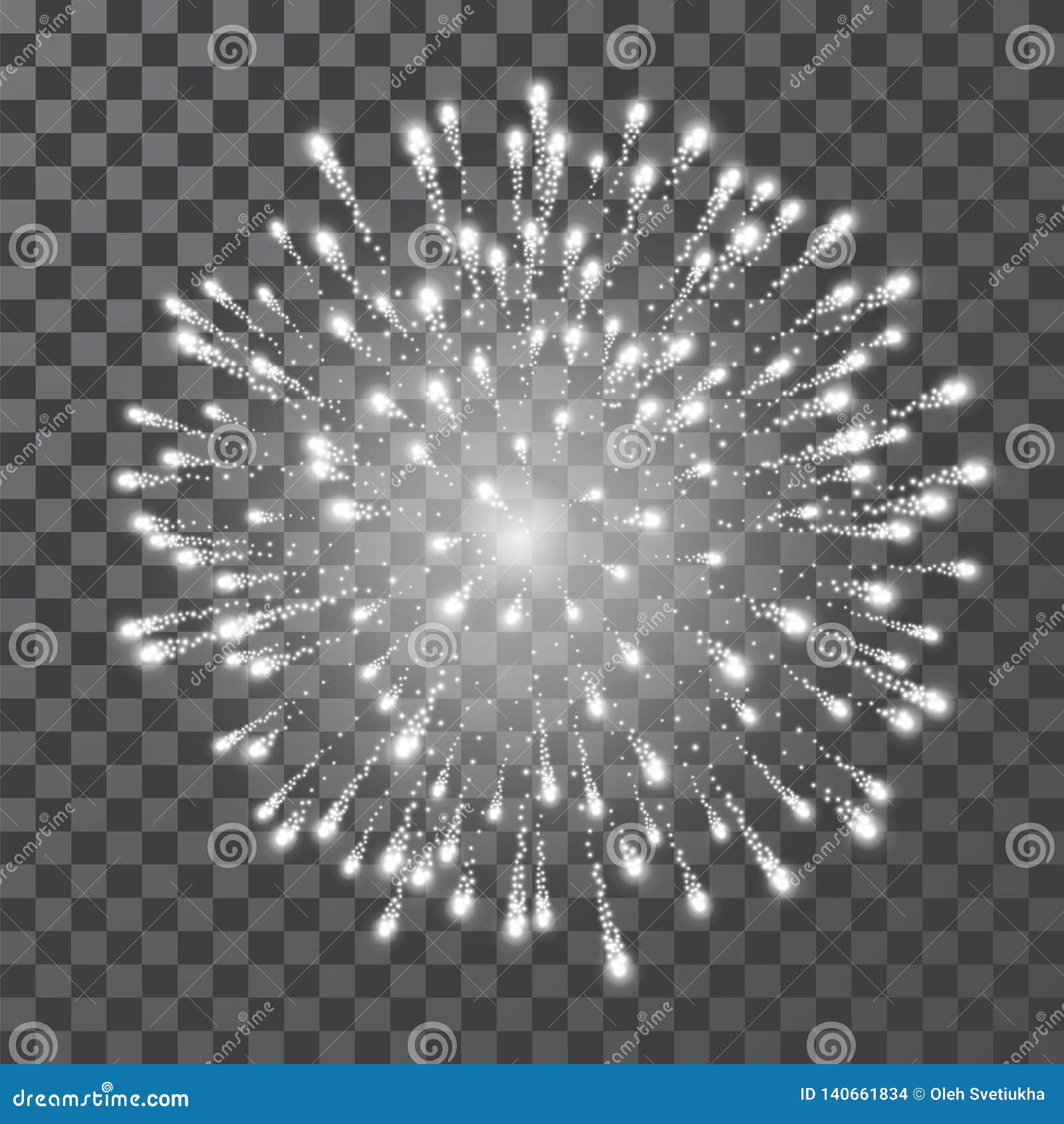Fireworks. Festival White Firework Stock Vector - Illustration of burst ...