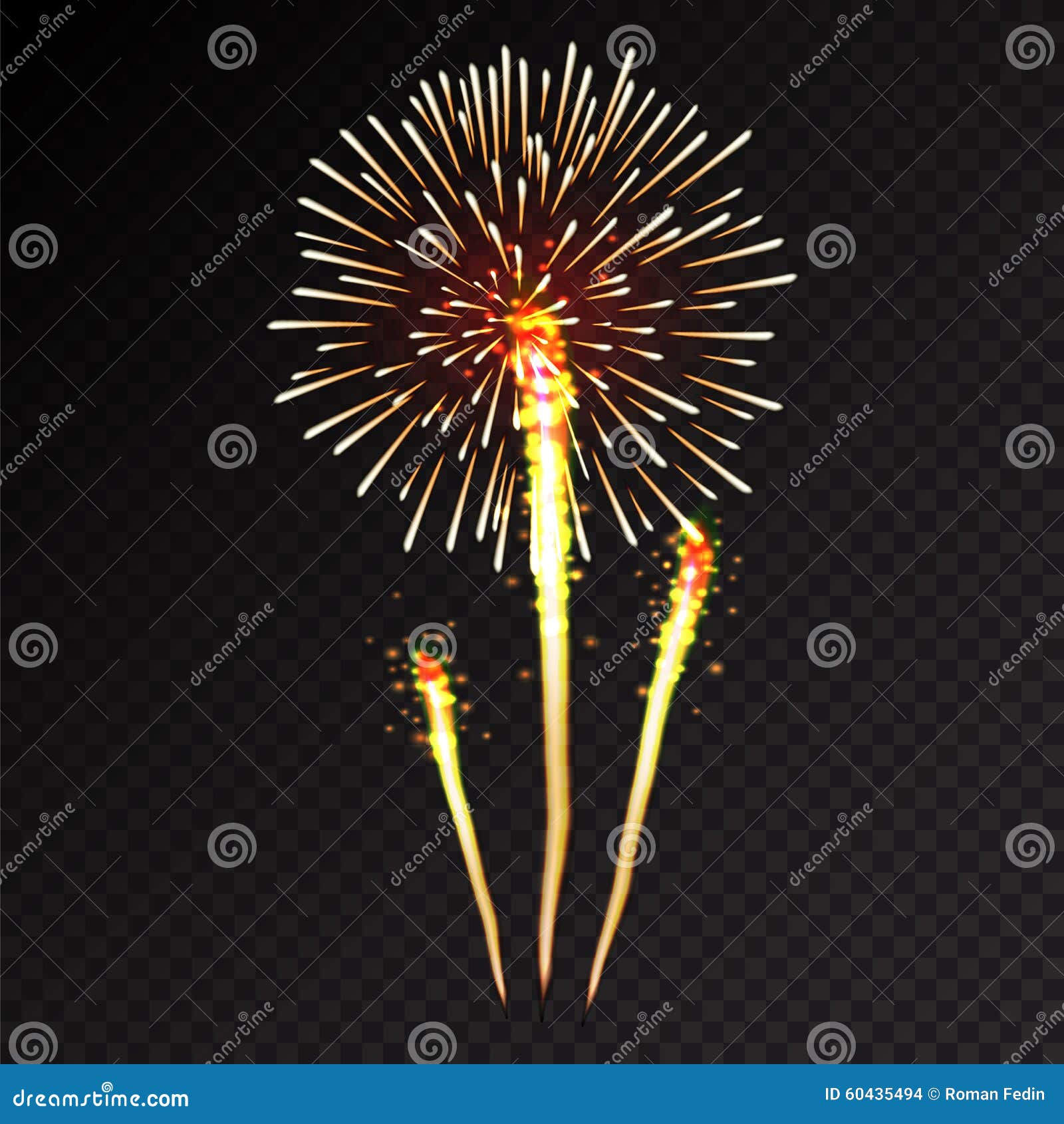 Fireworks Festive Bursting Sparkling Vector Stock Vector - Illustration ...