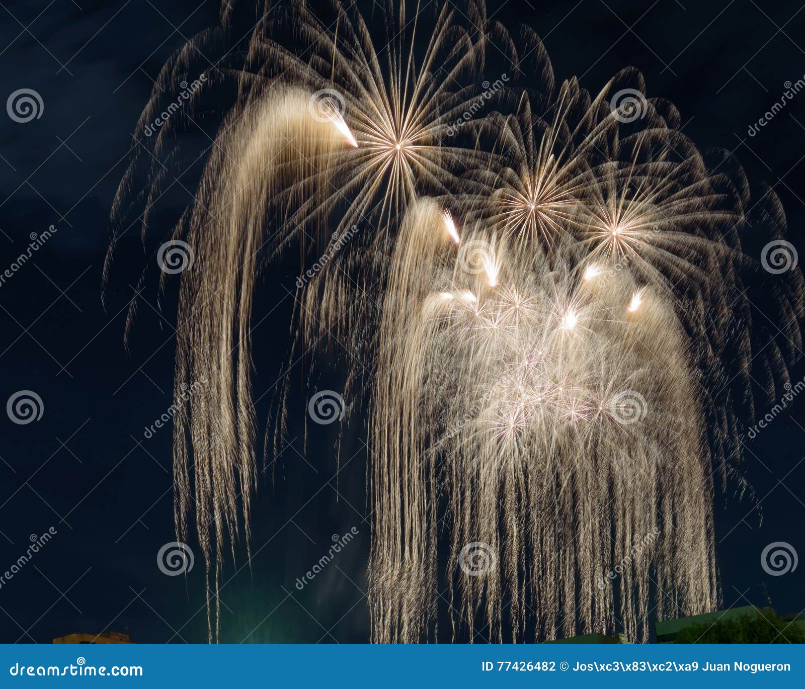 Fireworks at the Final Party I Stock Photo - Image of fire, beautiful ...