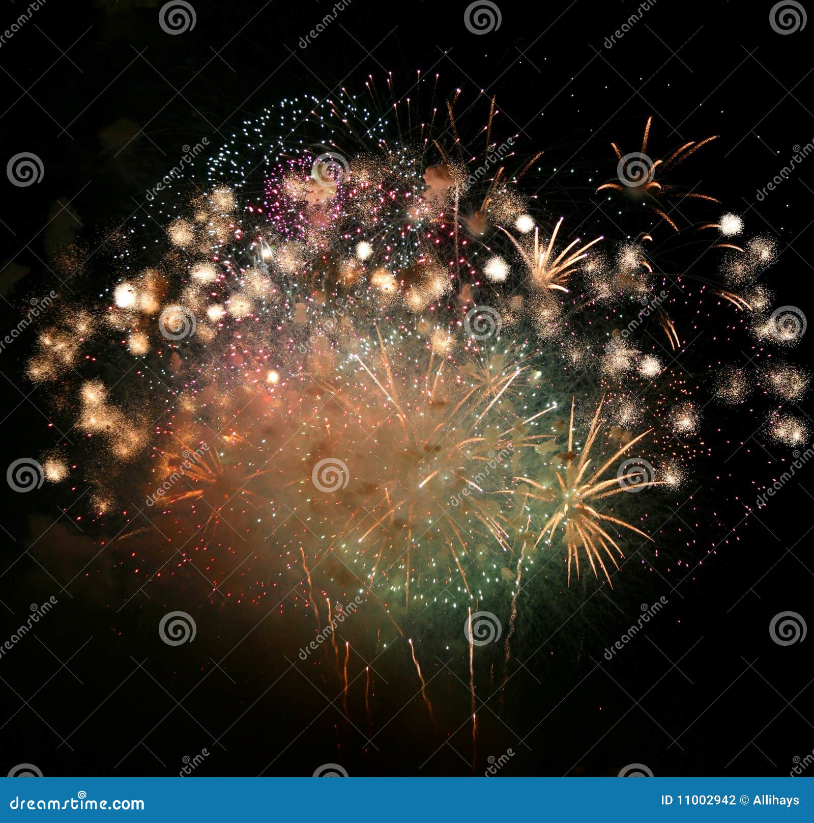 Fireworks Finale stock photo. Image of exciting, starburst - 11002942