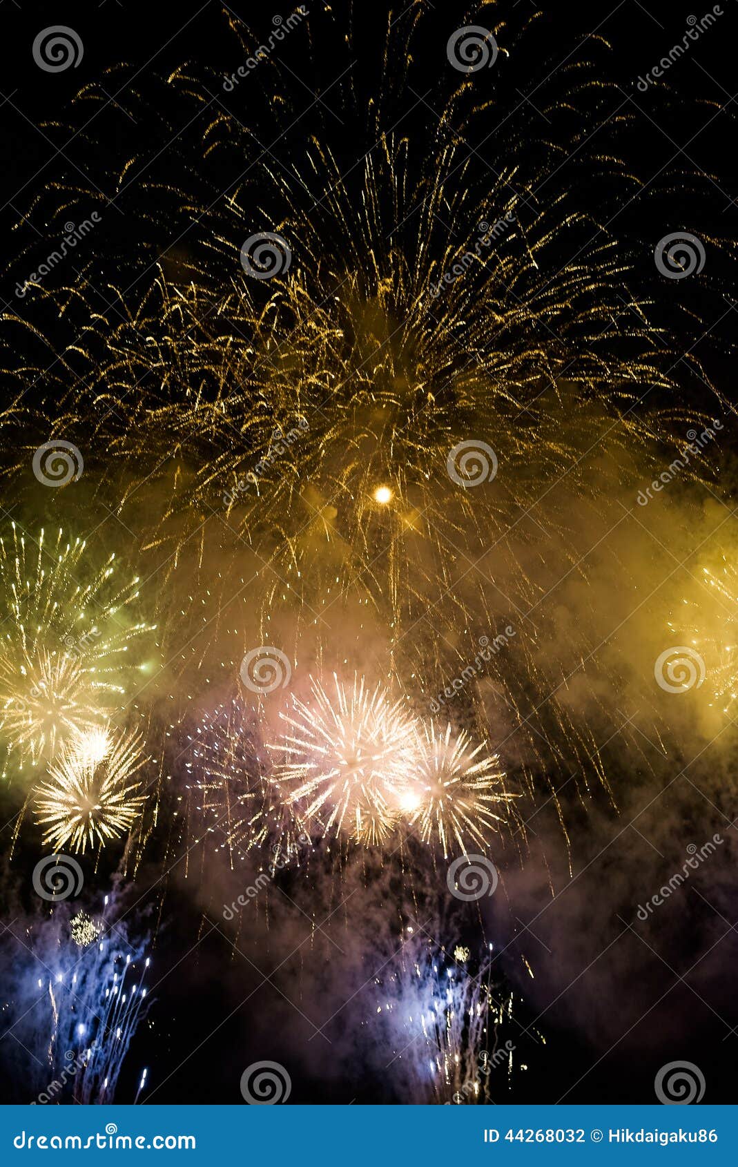 Fireworks stock photo. Image of summer, drip, hoanabi - 44268032