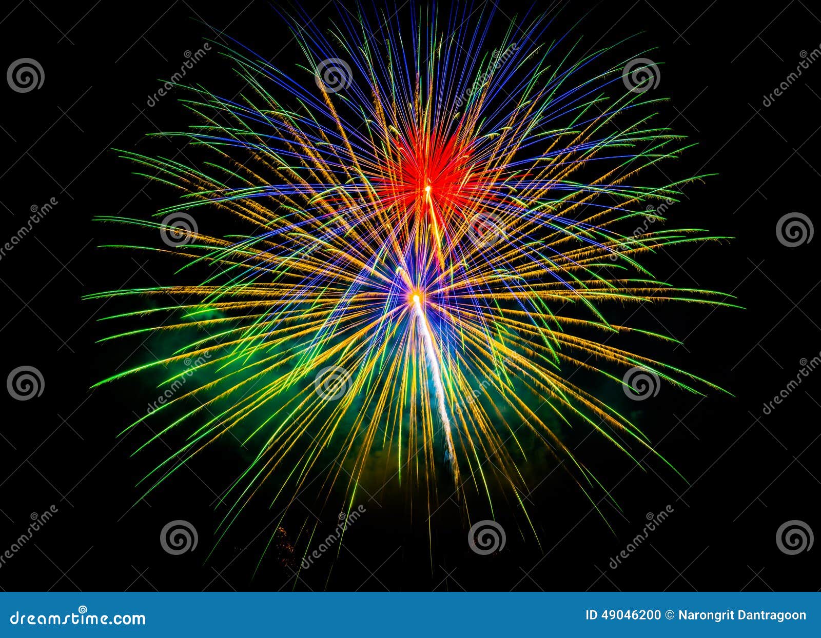Fireworks stock photo. Image of firework, explode, color - 49046200
