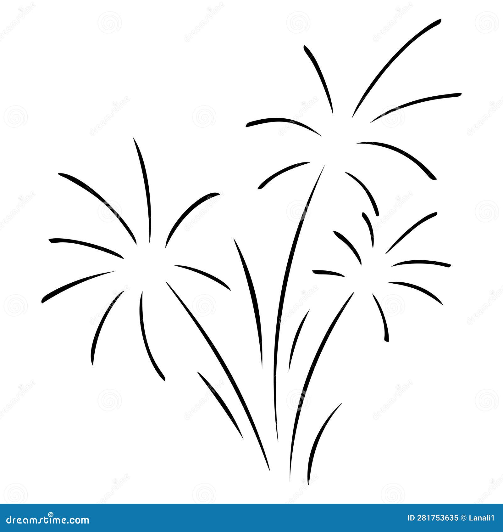 Fireworks. Flying Sparks from Pyrotechnics. Exploding Fireworks for a ...