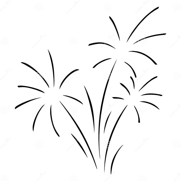 Fireworks. Flying Sparks from Pyrotechnics. Exploding Fireworks for a ...