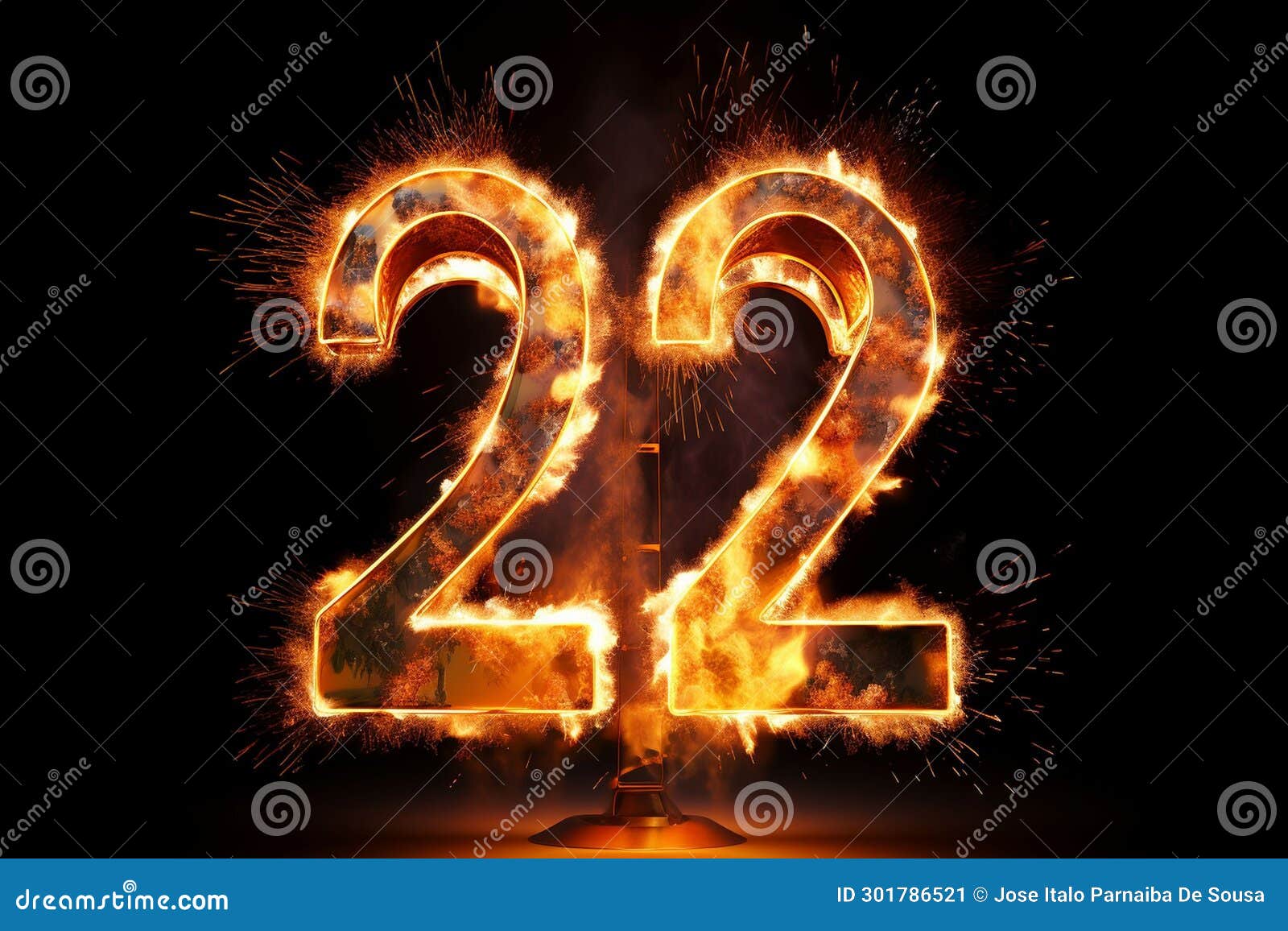 Fireworks Forming the Numbers 2023 Perfect for Stock Illustration ...