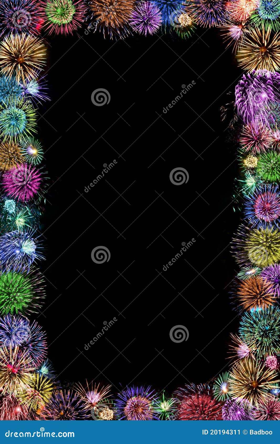 Fireworks frame stock image. Image of frame, illuminated - 20194311