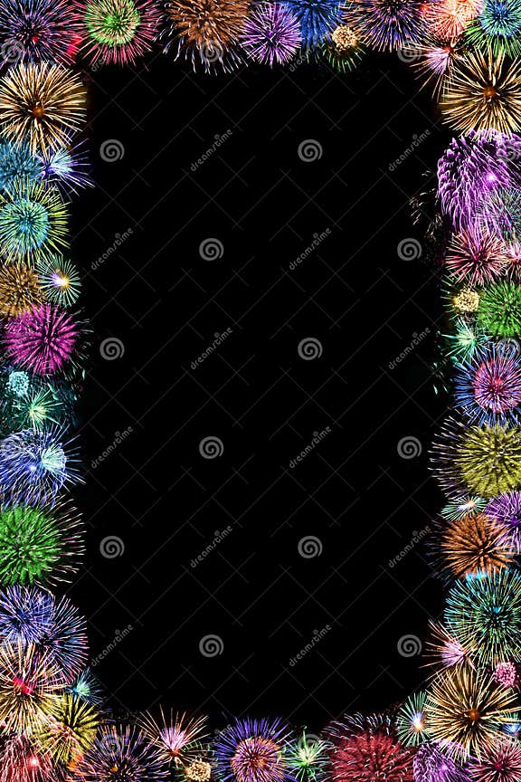 Fireworks frame stock image. Image of frame, illuminated - 20194311