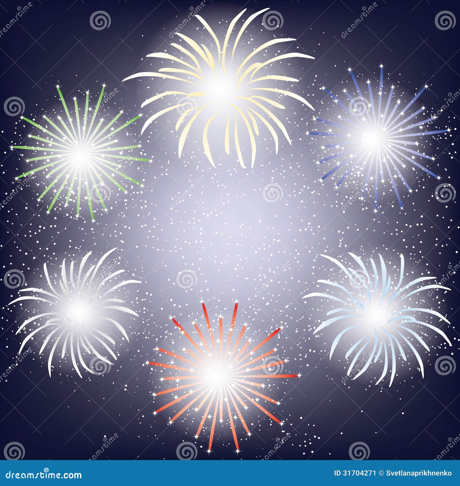 Fireworks frame stock vector. Illustration of event, frame - 31704271