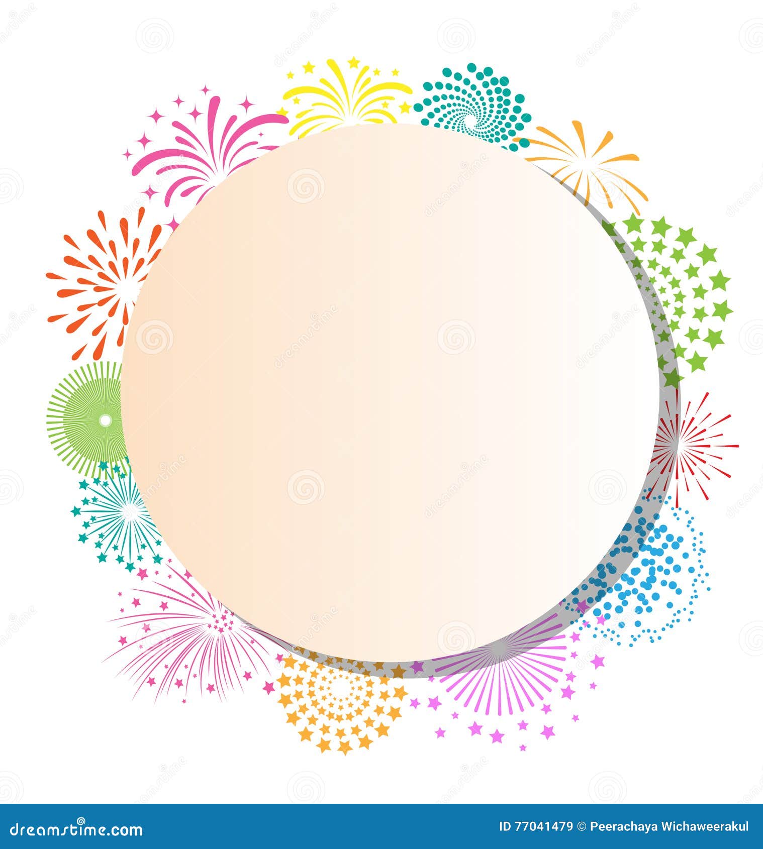Fireworks Frame on White Background Stock Vector - Illustration of ... Fireworks Frame on White Background Stock Vector - Illustration of ...