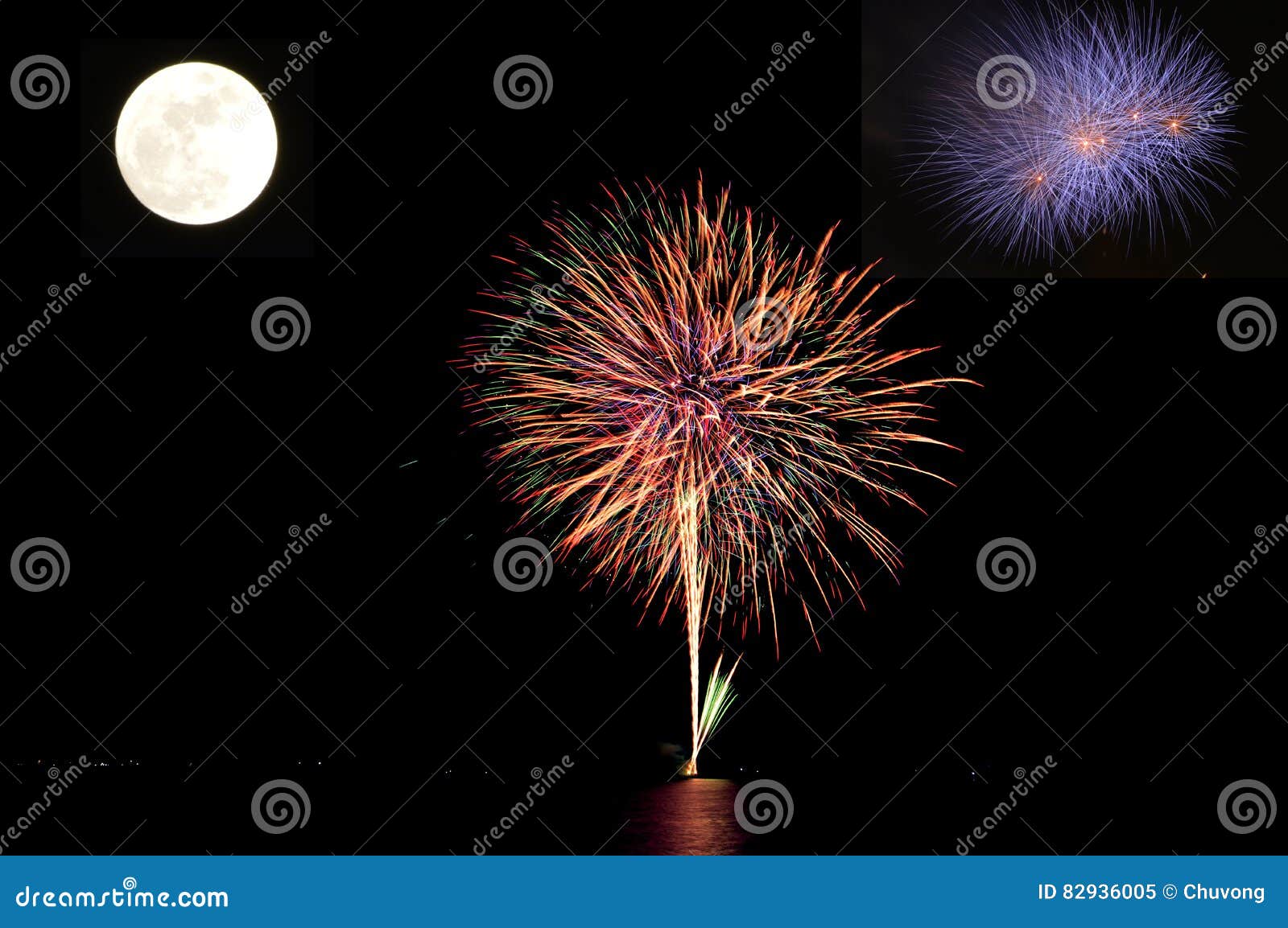 Fireworks stock illustration. Illustration of illuminating - 82936005
