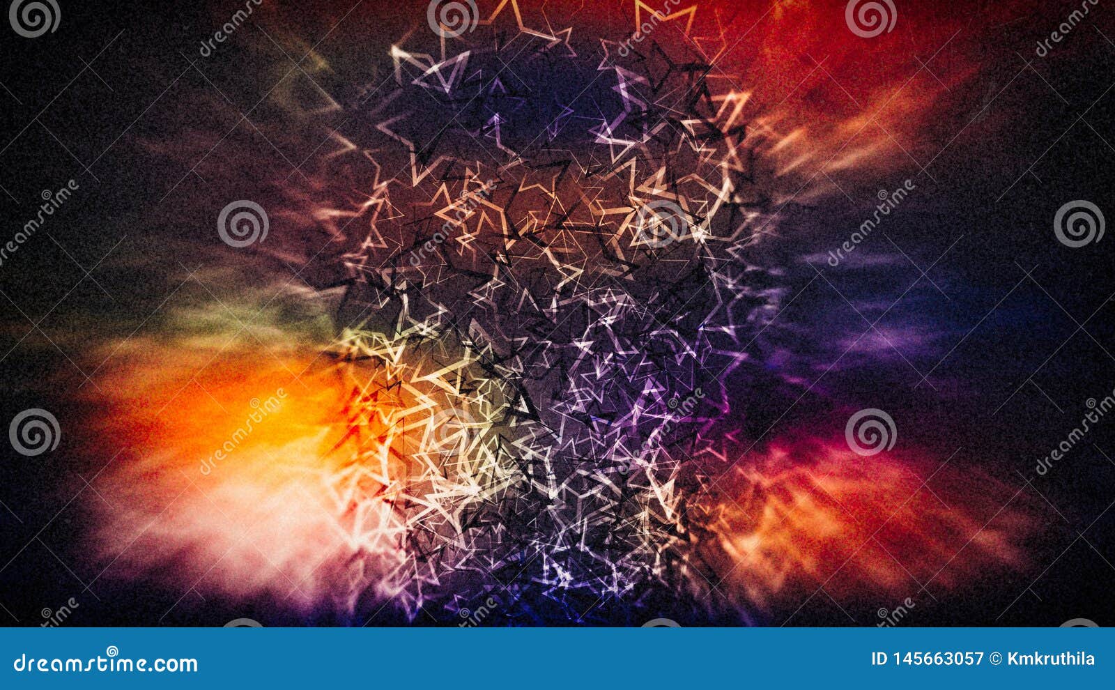 Fireworks Geological Phenomenon Event Beautiful Elegant Illustration ...