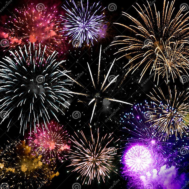 Fireworks Grand Finale stock image. Image of july, colorful - 10261665