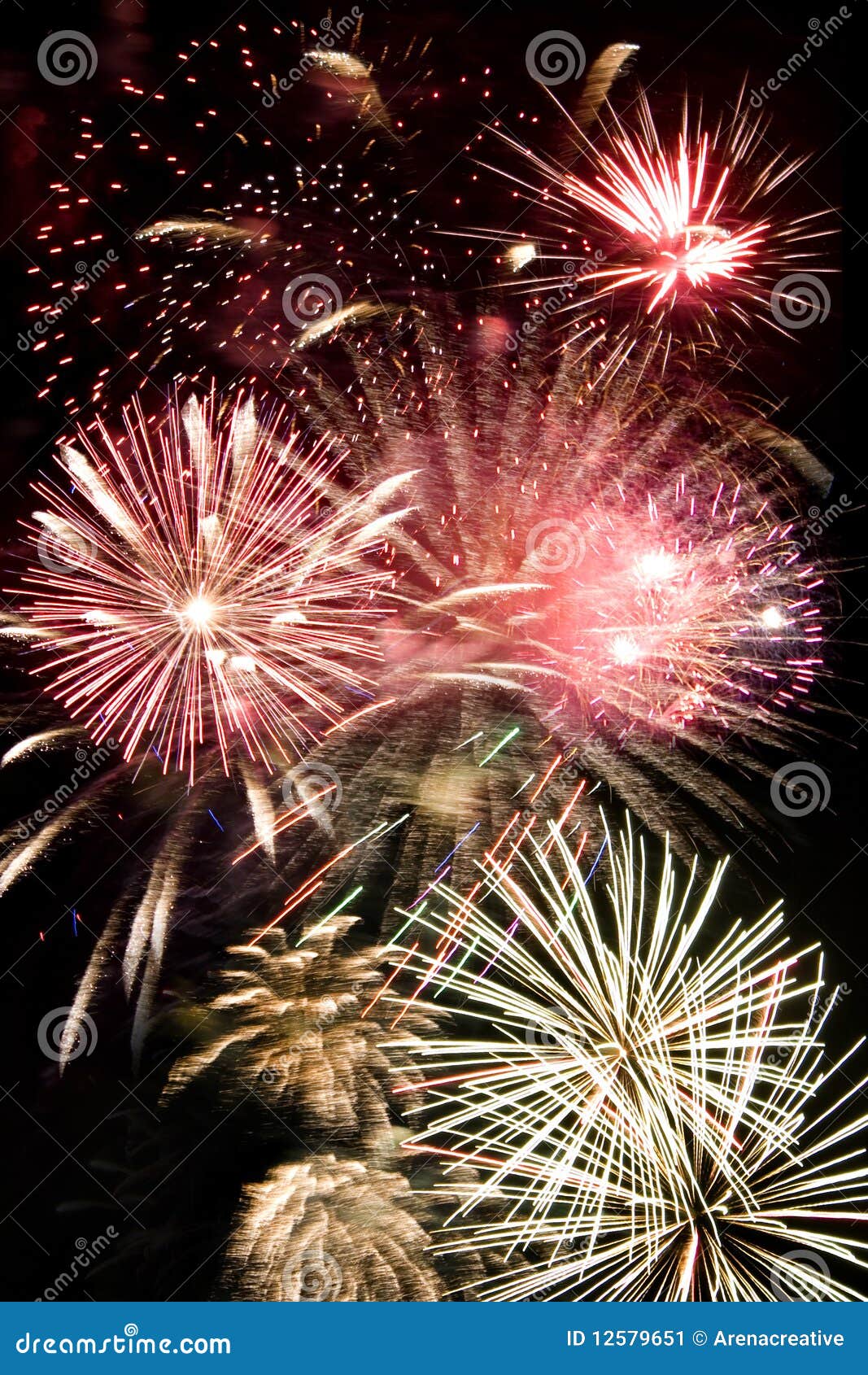 Fireworks Grand Finale stock image. Image of independence - 12579651