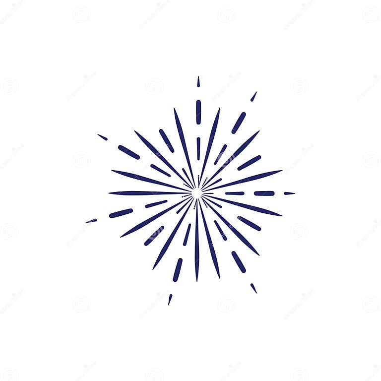 Fireworks Graphic Design Template Vector Isolated Stock Vector ...
