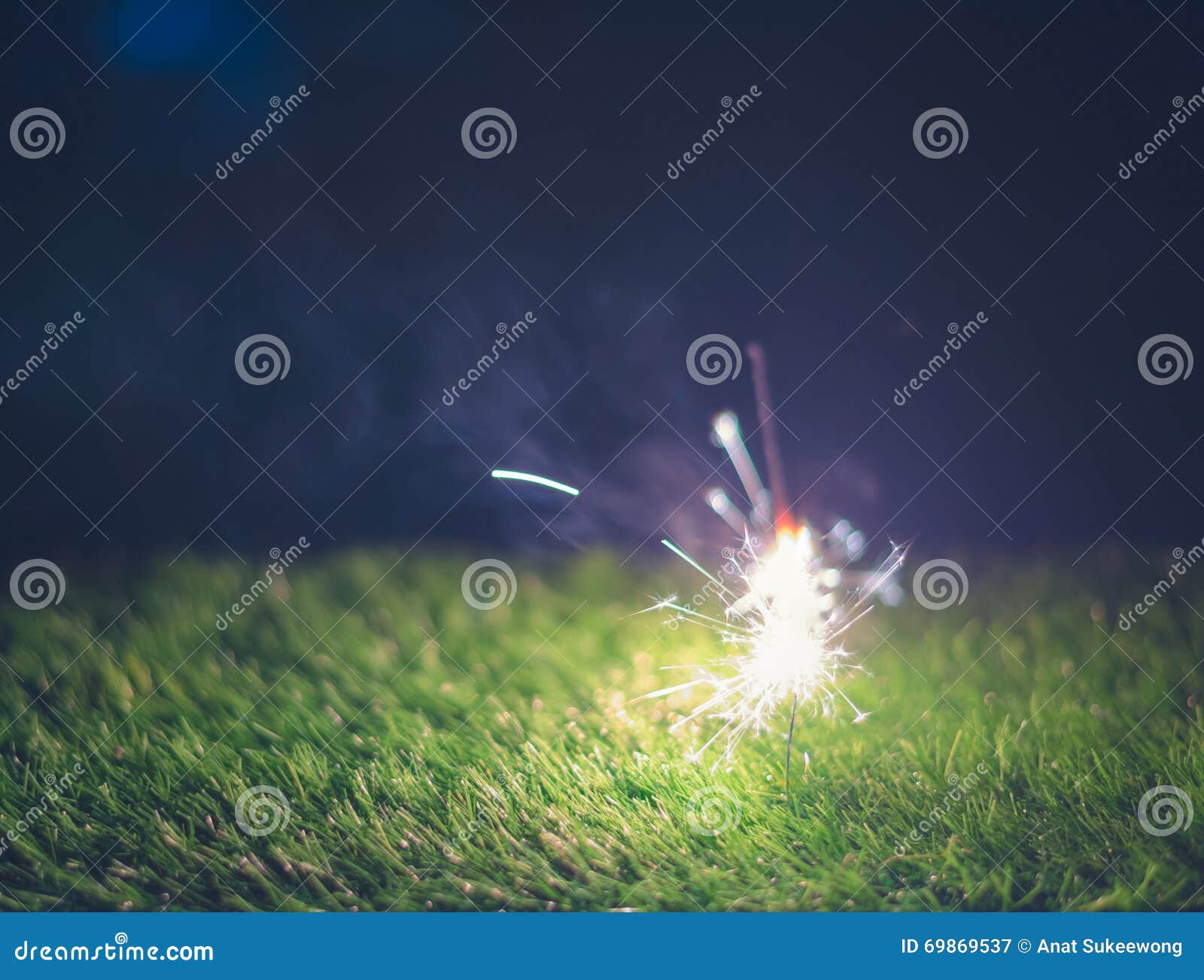Fireworks and green grass stock image. Image of shiny - 69869537