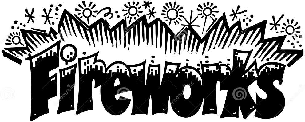 Fireworks Header 2 stock vector. Illustration of headers - 42097645