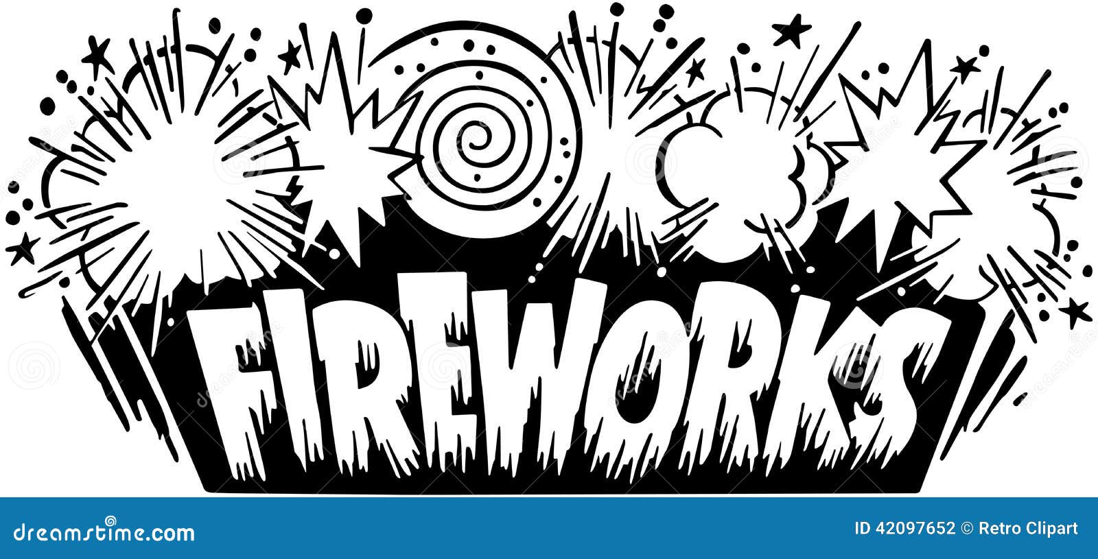 Fireworks Header stock vector. Illustration of shopping - 42097652