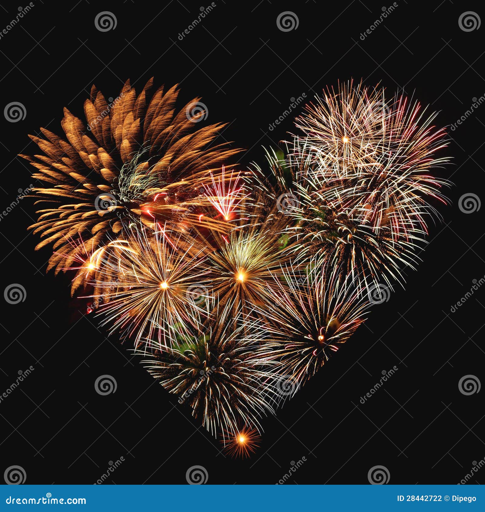 Fireworks Heart Photography