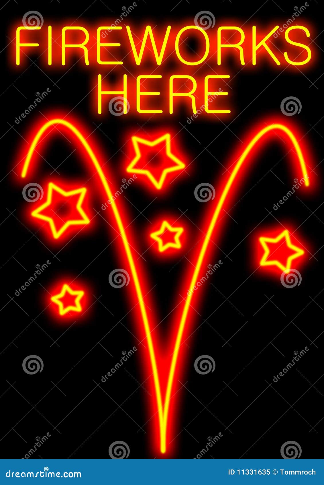 Fireworks here stock image. Image of independence, bang - 11331635