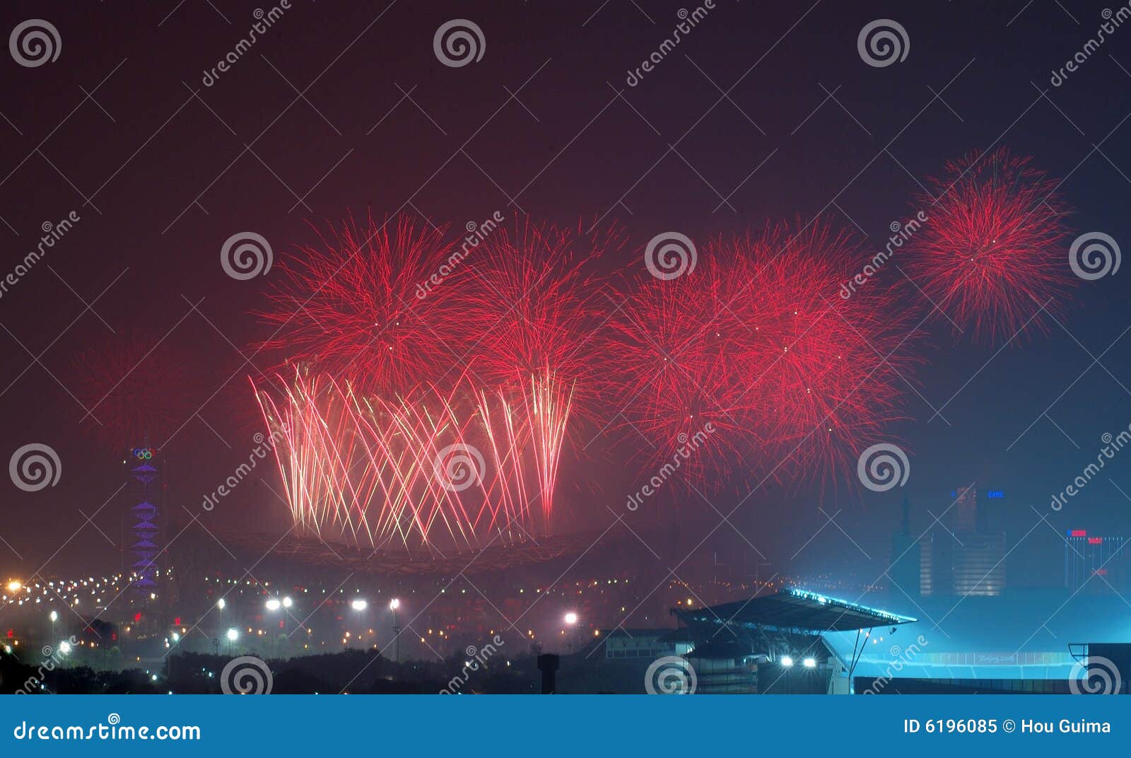 Fireworks Highlight Beijing Olympics Opening Cerem Editorial Photo ...