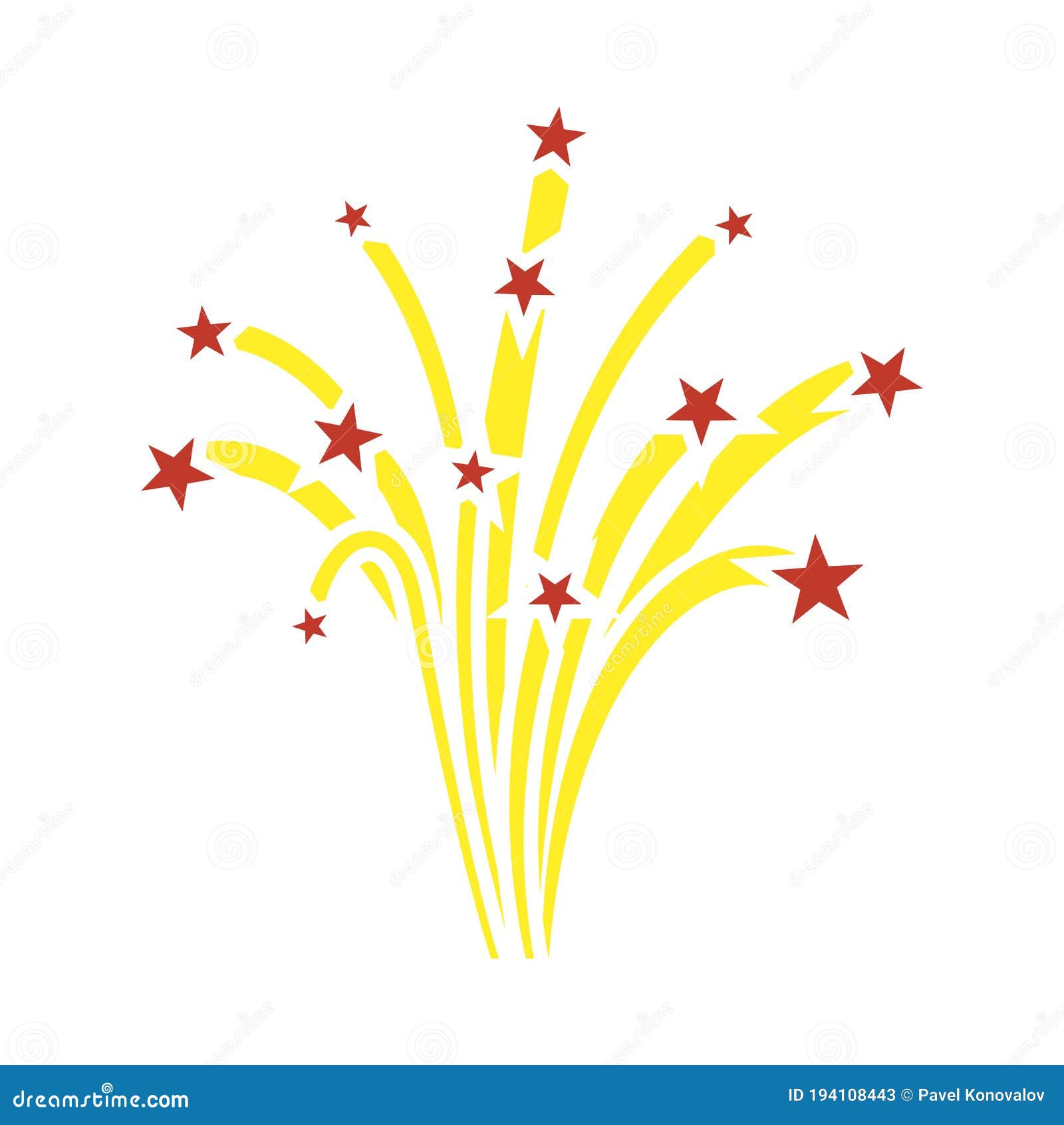 Fireworks Icon stock vector. Illustration of greeting - 194108443