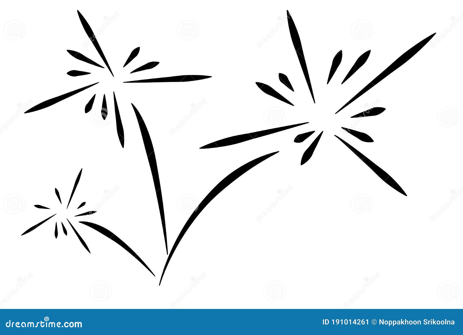 Fireworks Icon Logo Clip Art Design by Vector Stock Vector ...