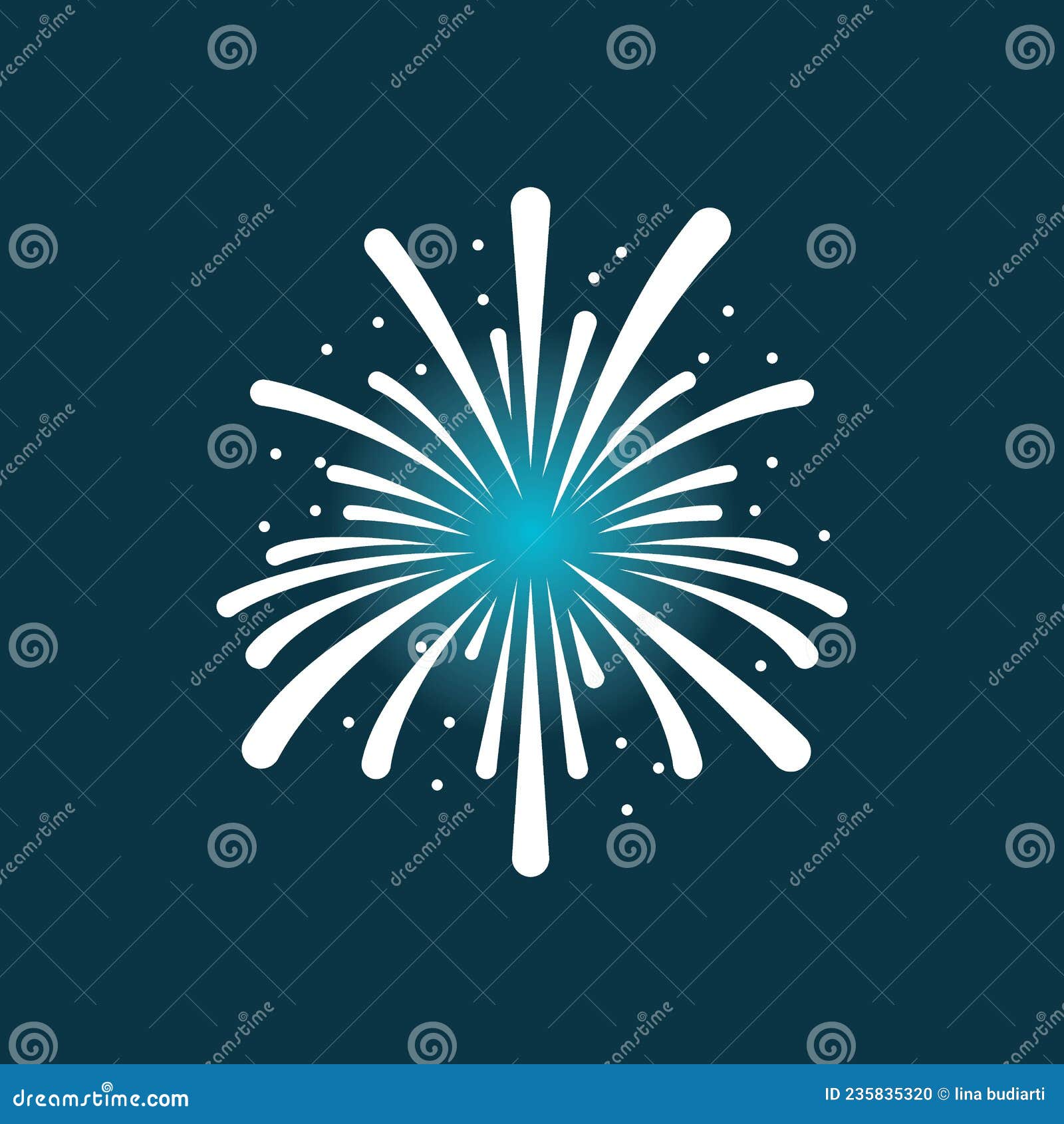 Fireworks icon stock vector. Illustration of firework - 235835320