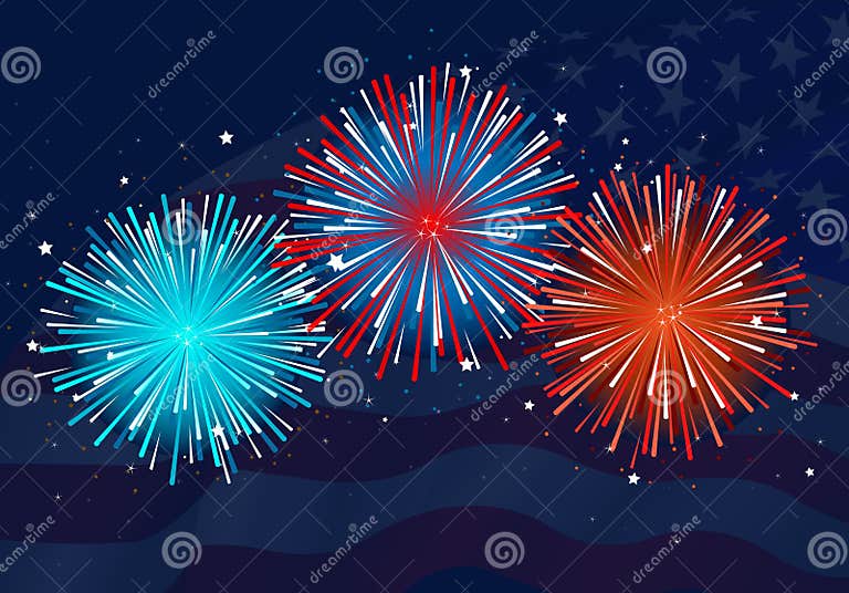 Fireworks stock vector. Illustration of paintings, illustrations - 69810539