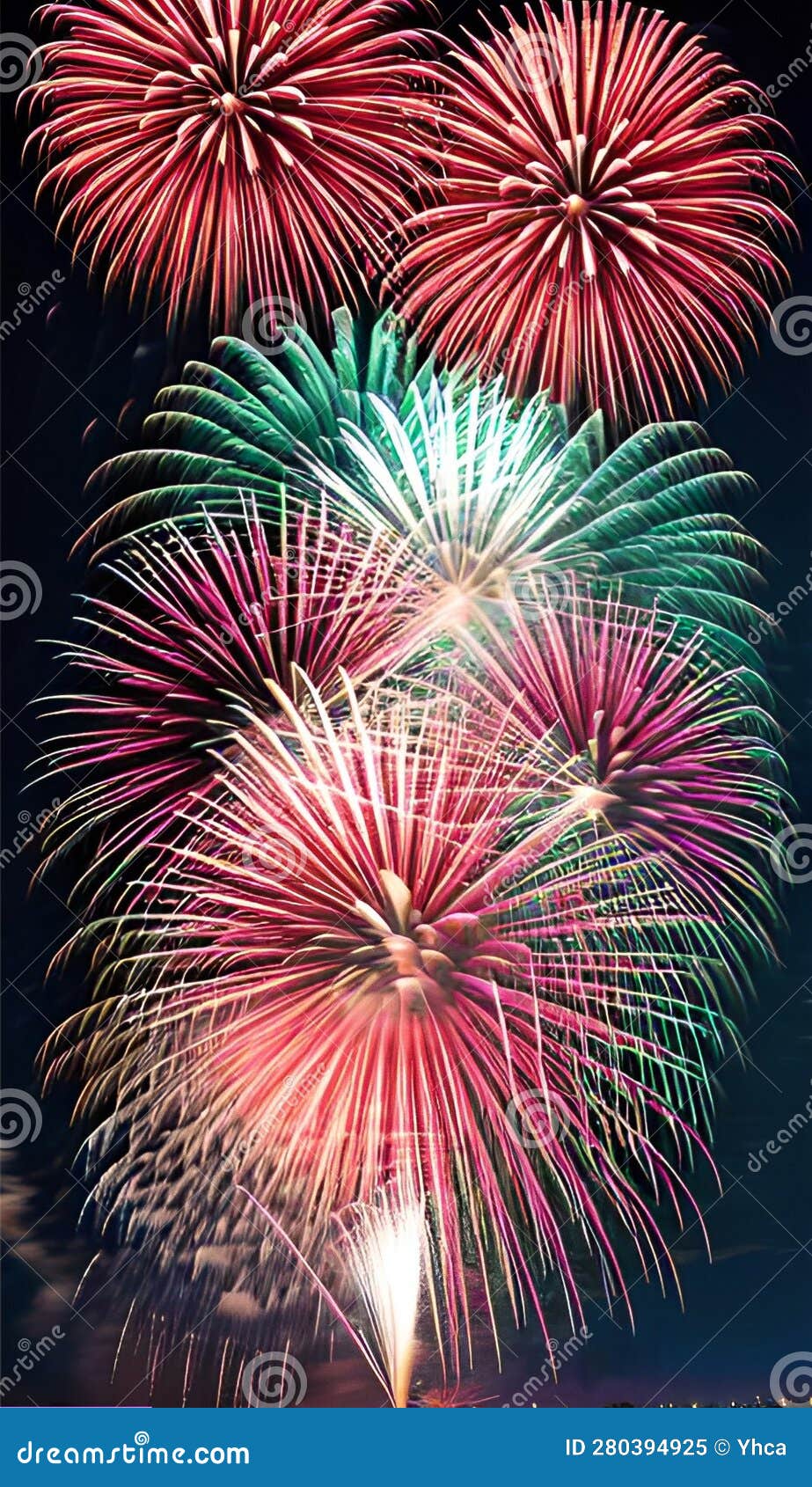Fireworks Illustration Artificial Intelligence Artwork Generated Stock ...