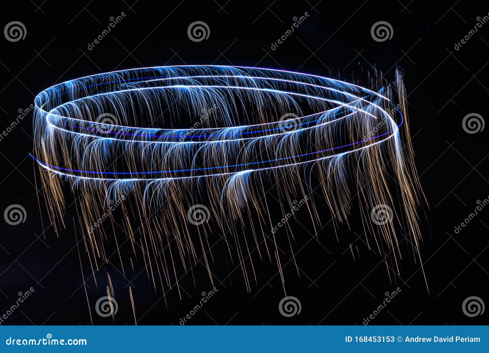Fireworks and light trails stock image. Image of bright - 168453153
