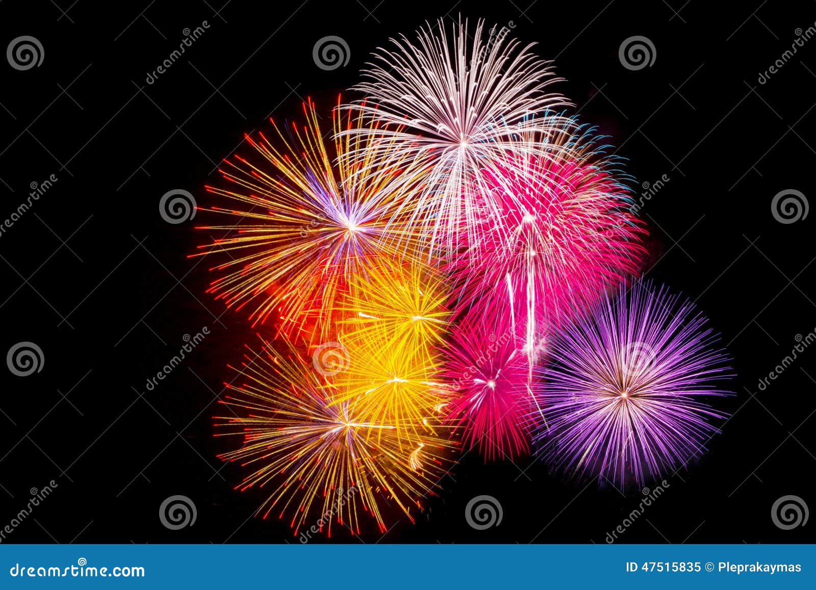 Fireworks light up the sky stock image. Image of explosive - 47515835