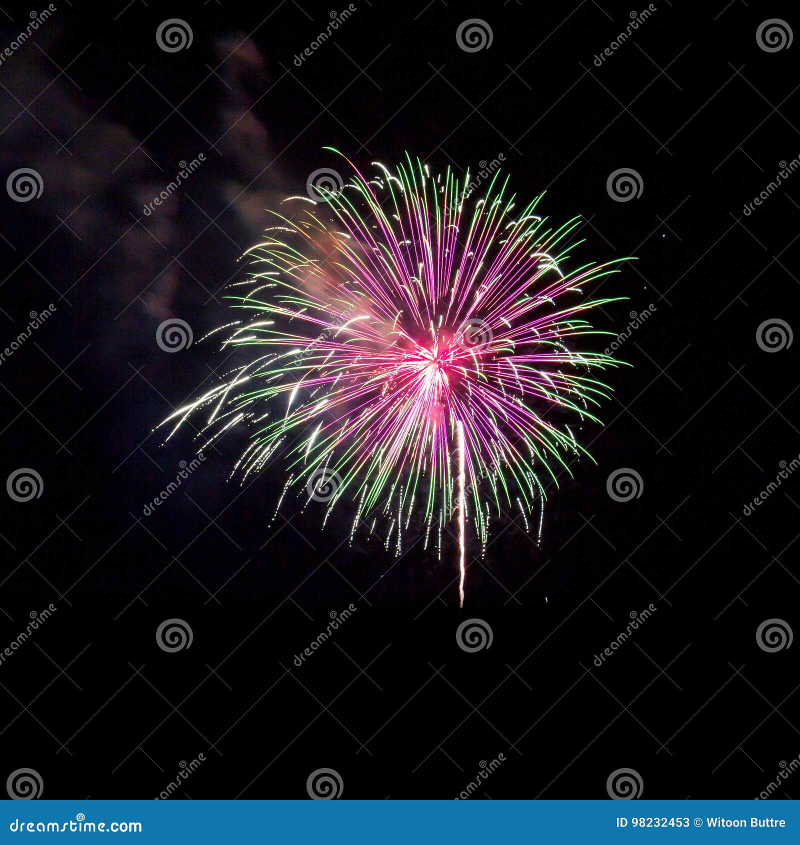 Fireworks light up the sky stock image. Image of explosion - 98232453