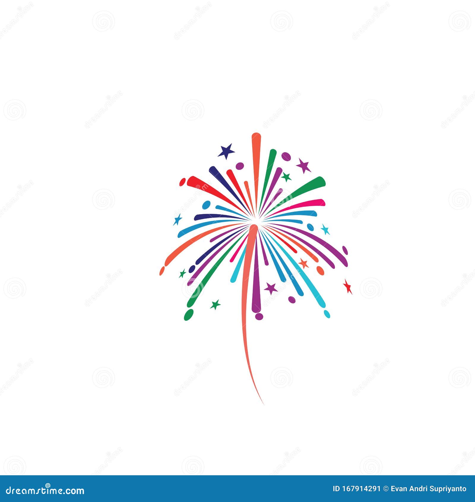 Fireworks Logo Template Vector Symbol Stock Vector - Illustration of ...