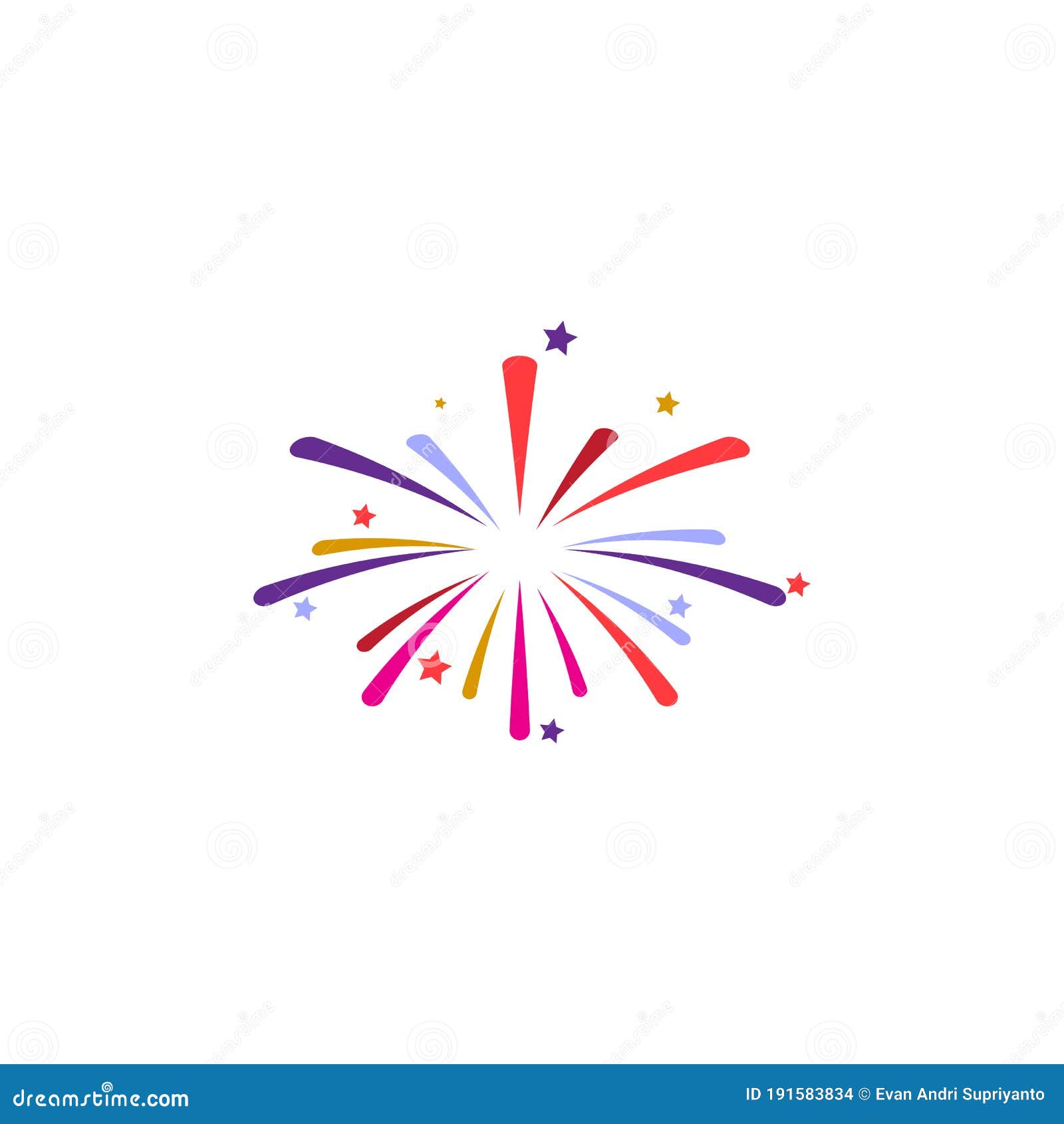 Fireworks Logo Template Vector Symbol Stock Vector - Illustration of ...