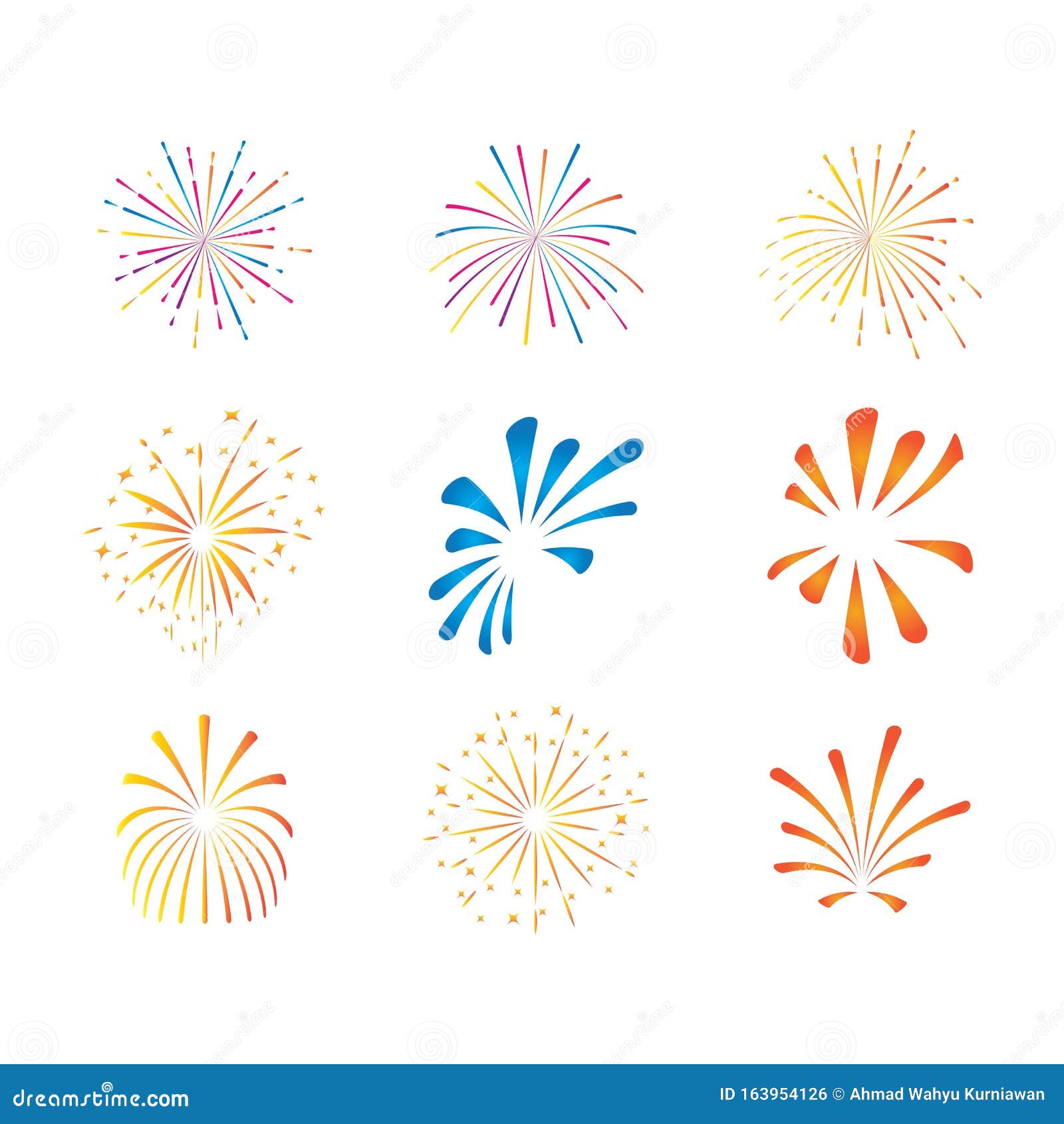 Fireworks logo vector stock vector. Illustration of banner - 163954126
