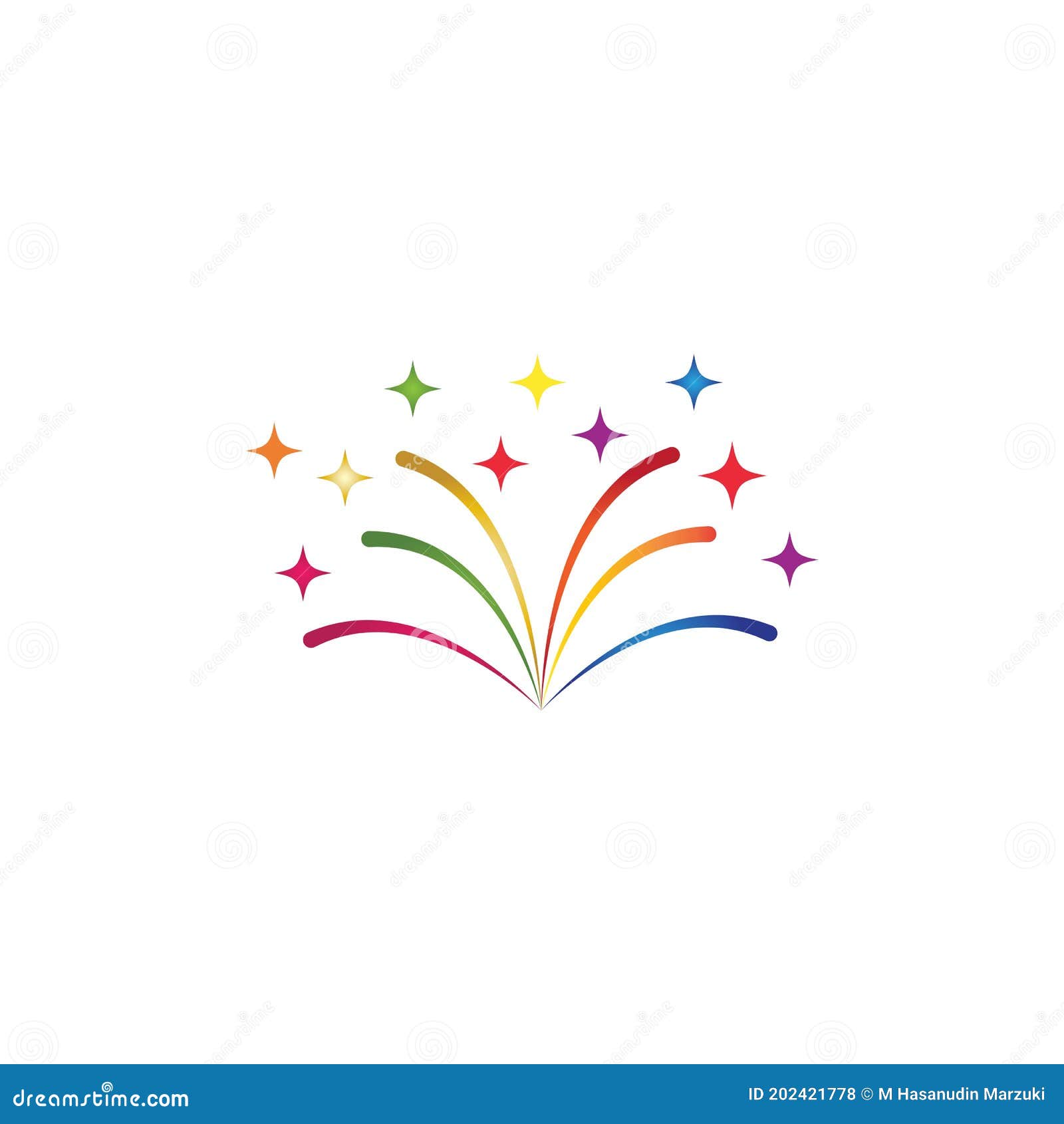 Fireworks logo vector stock vector. Illustration of firecracker - 202421778