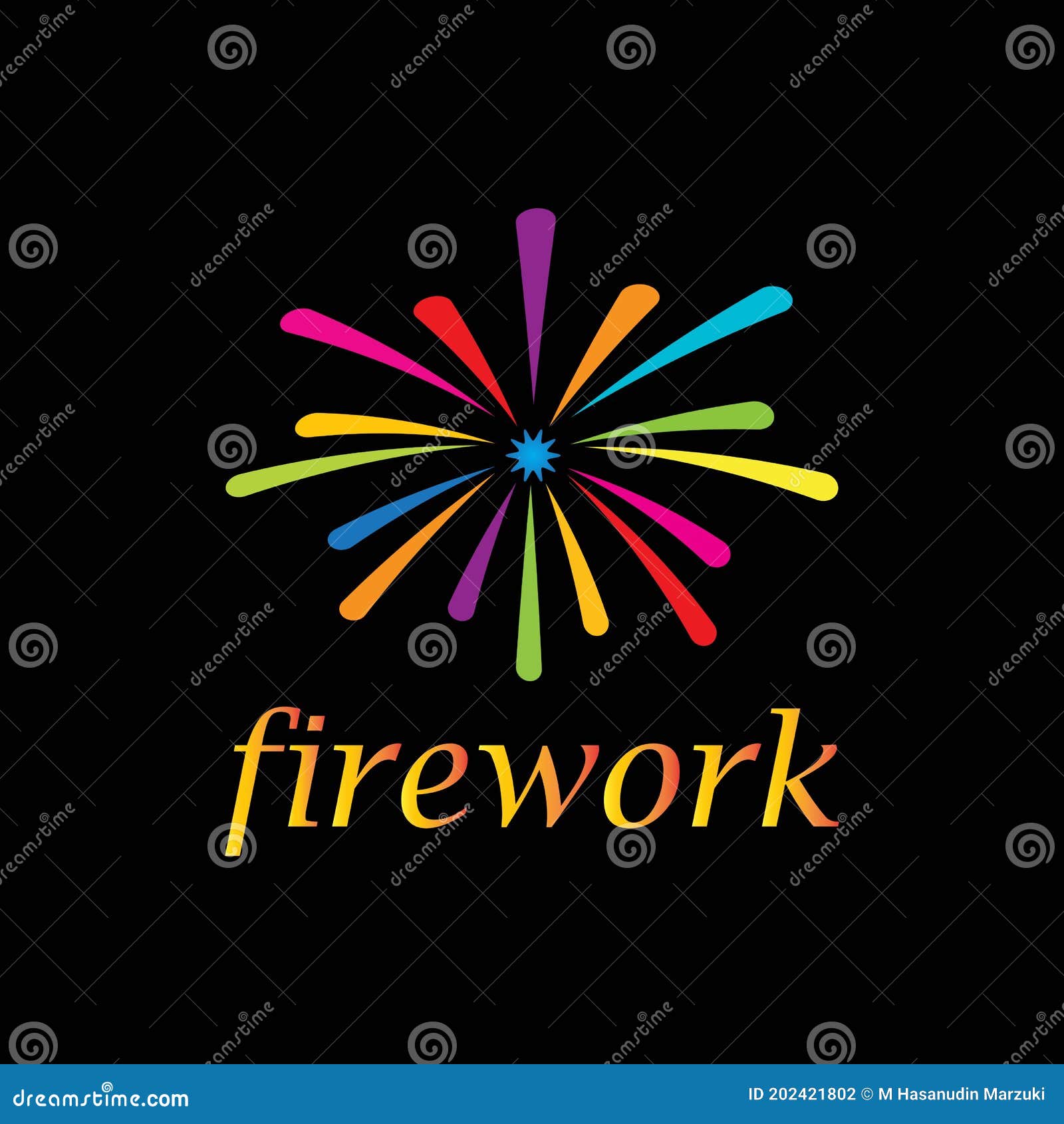 Fireworks logo vector stock vector. Illustration of firework - 202421802